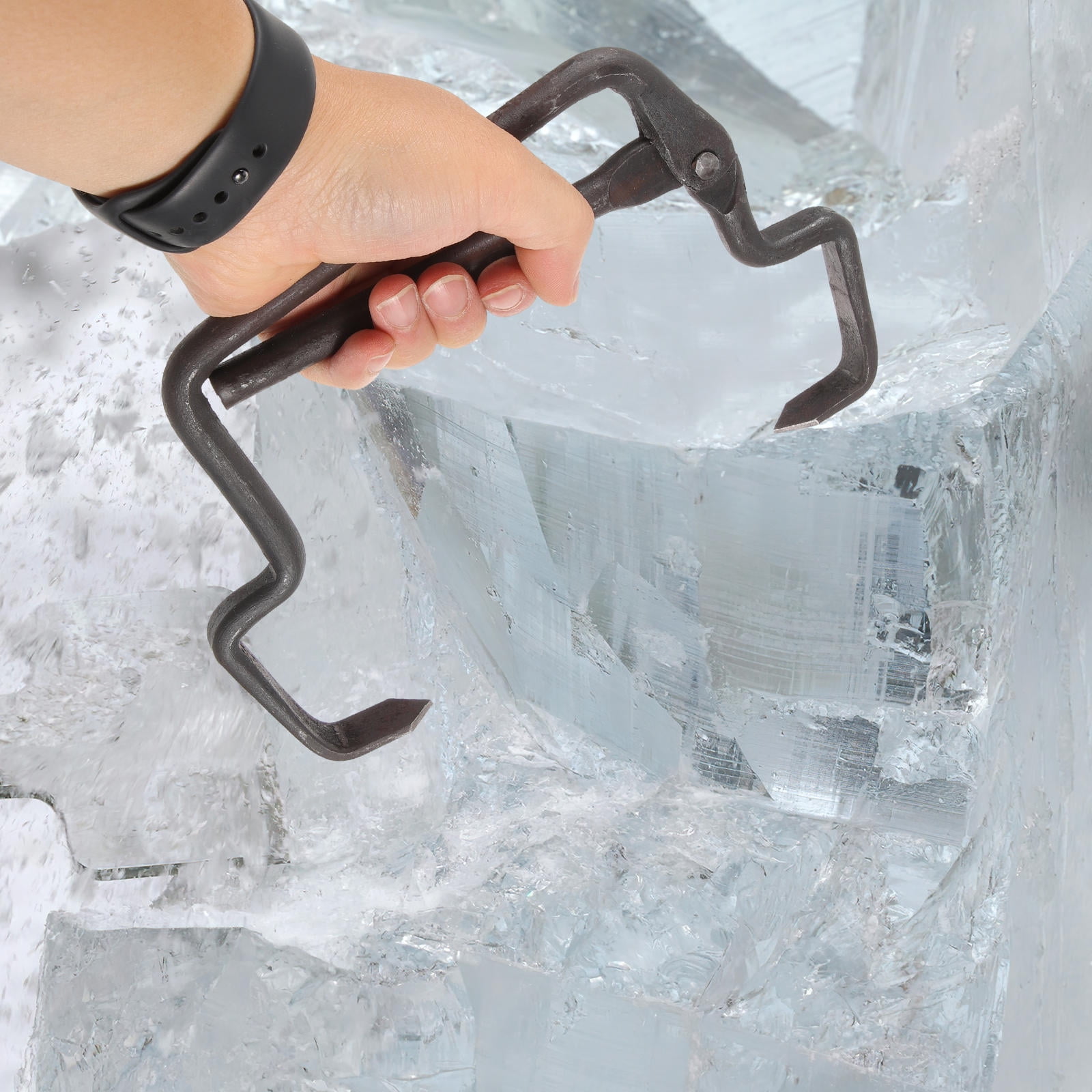 OUNONA Commercial Block Ice Tongs for Blocks of Holder and Lifting Tool ...