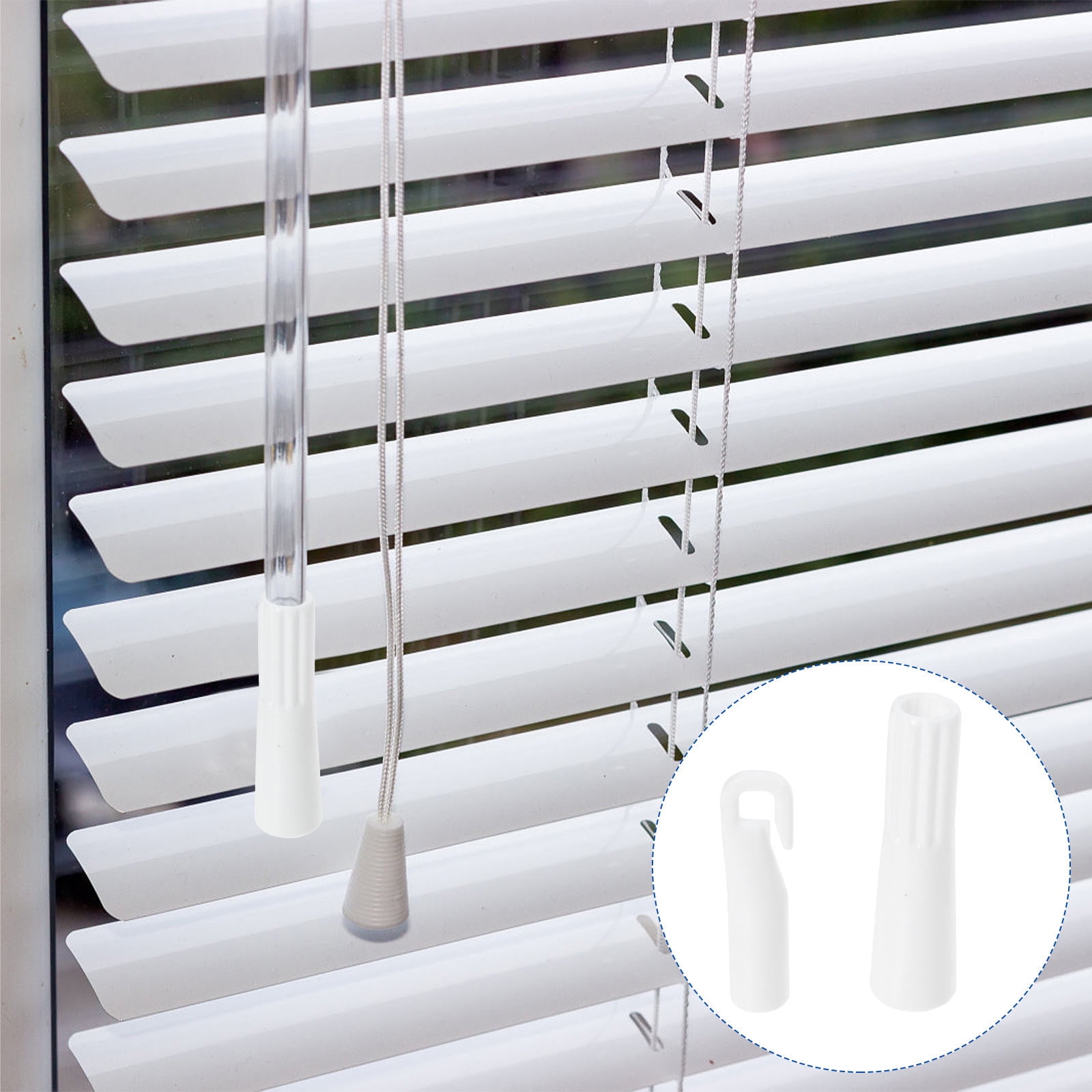 OUNONA Blind Repair Parts Window Blind Tilt Wand Tip and Hooks Plastic ...