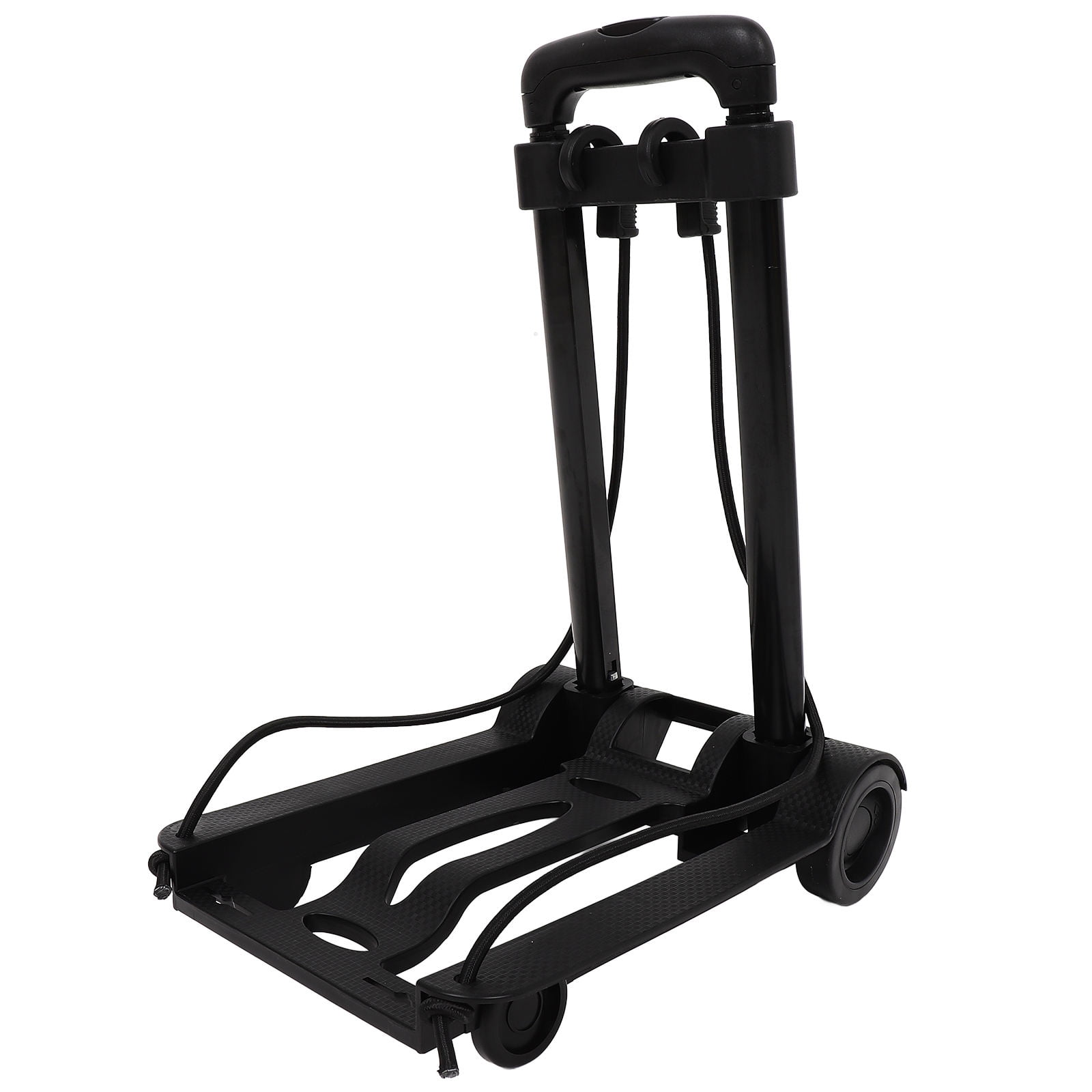 OUNONA Compact Folding Hand Truck Double-hook Ropes Foldable Platform ...