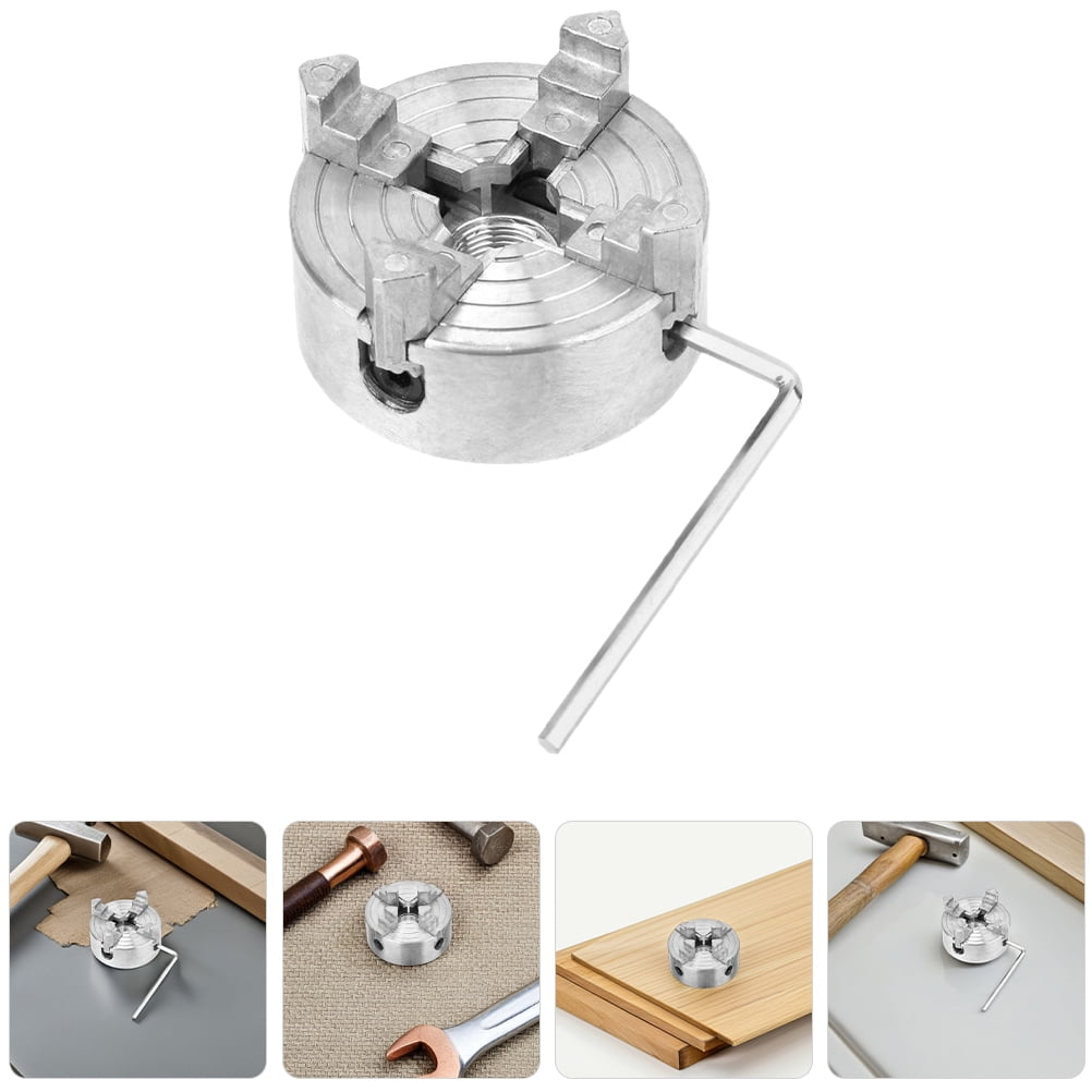 OUNONA Compact Manual Lathe Chuck With Four-Jaw Design For Diy Projects ...