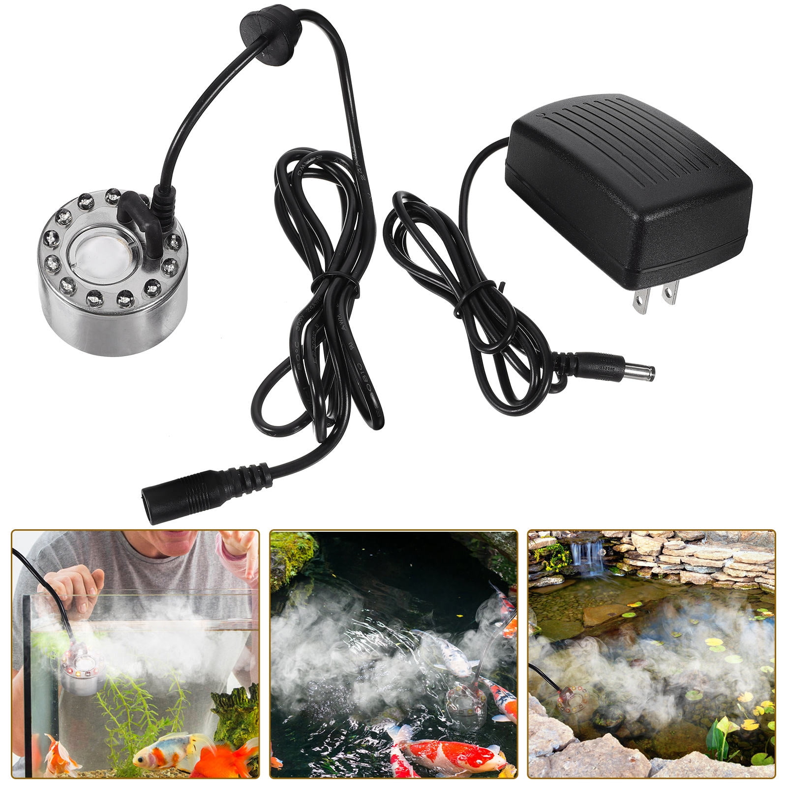 OUNONA Compact Silver Fog Maker with LED Colorful Lights for Decoration ...