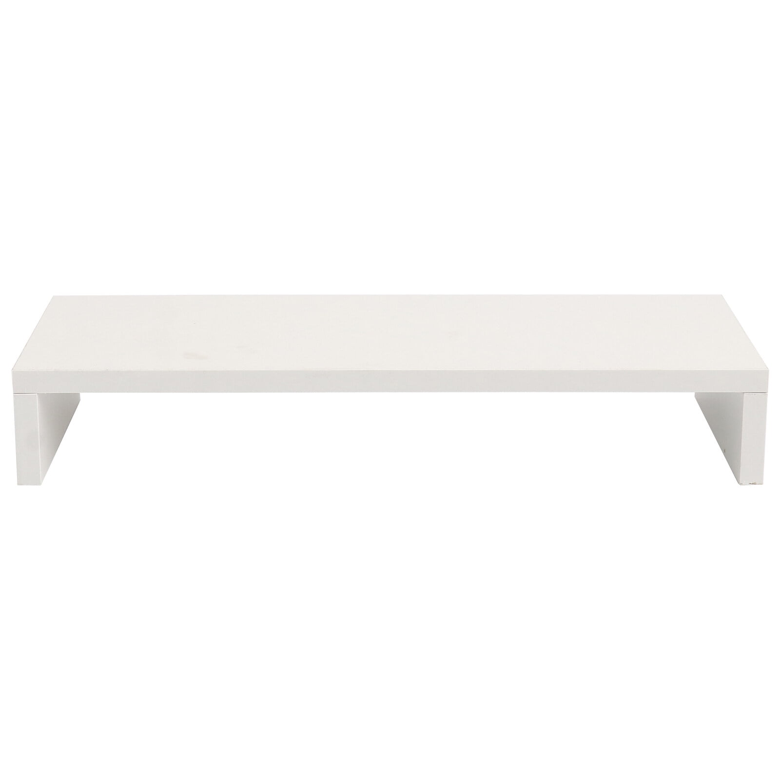 OUNONA Computer Monitor Riser Desk Dual Stand Wooden Elevator Elevated ...