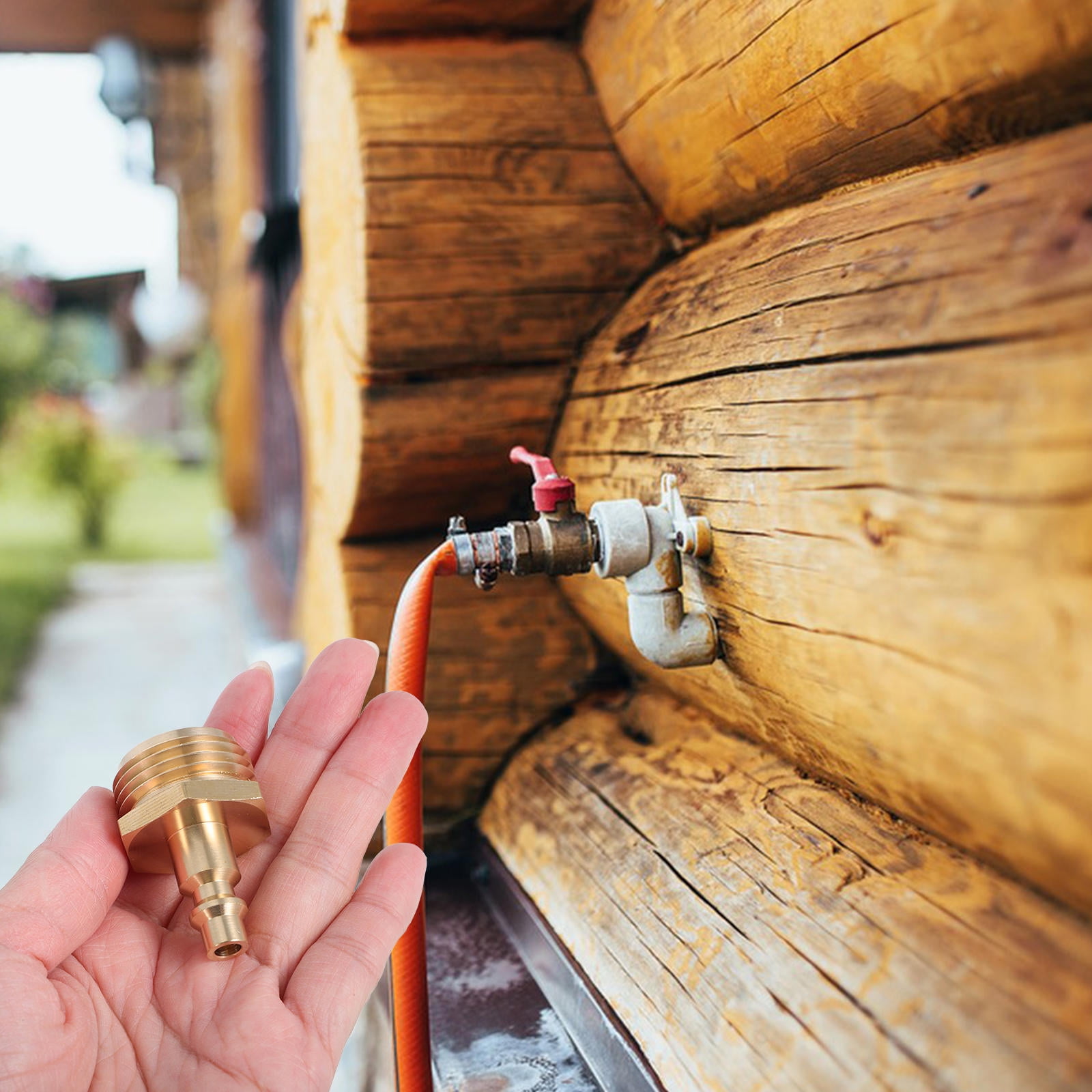 OUNONA Copper 3/4 Garden Hose Thread to Air Compressor Adapter Fitting ...