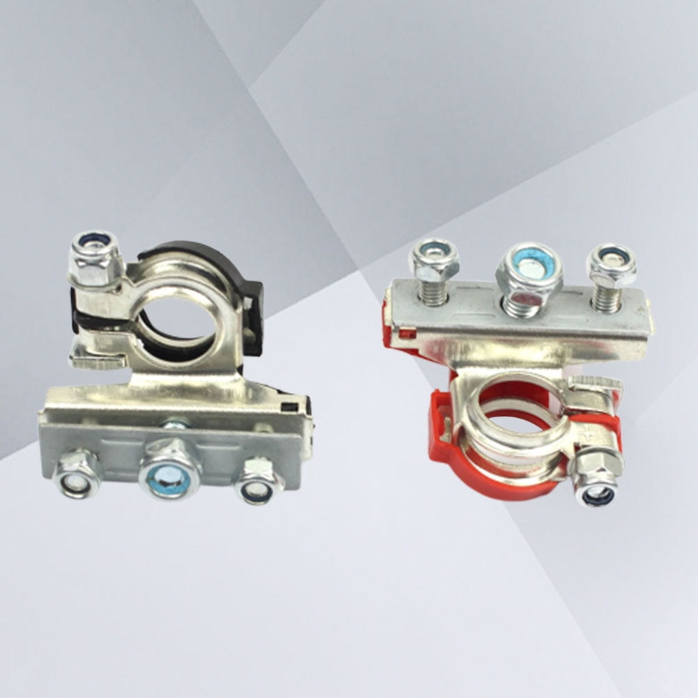 OUNONA Copper Battery Terminal Clamps for Car Use Adjustable Size Fits ...