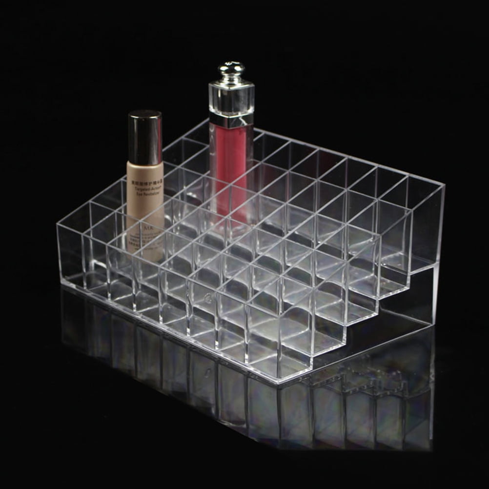 OUNONA Cosmetic Rack Lipstick Rack Clear Makeup Organizer - Walmart.com