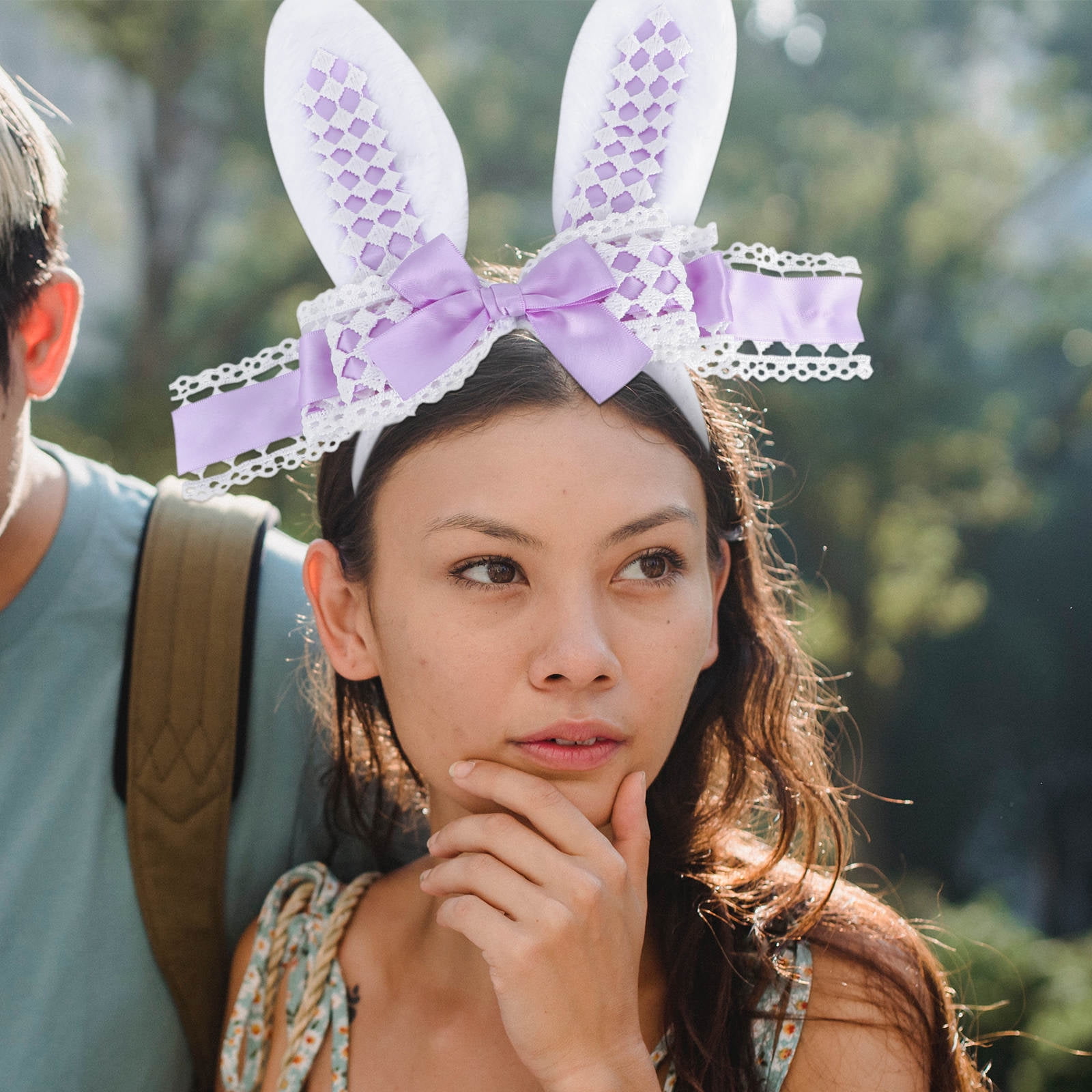 OUNONA Cosplay Party Rabbit Ear Headband Gothic Lolita Rabbit Bunny ...