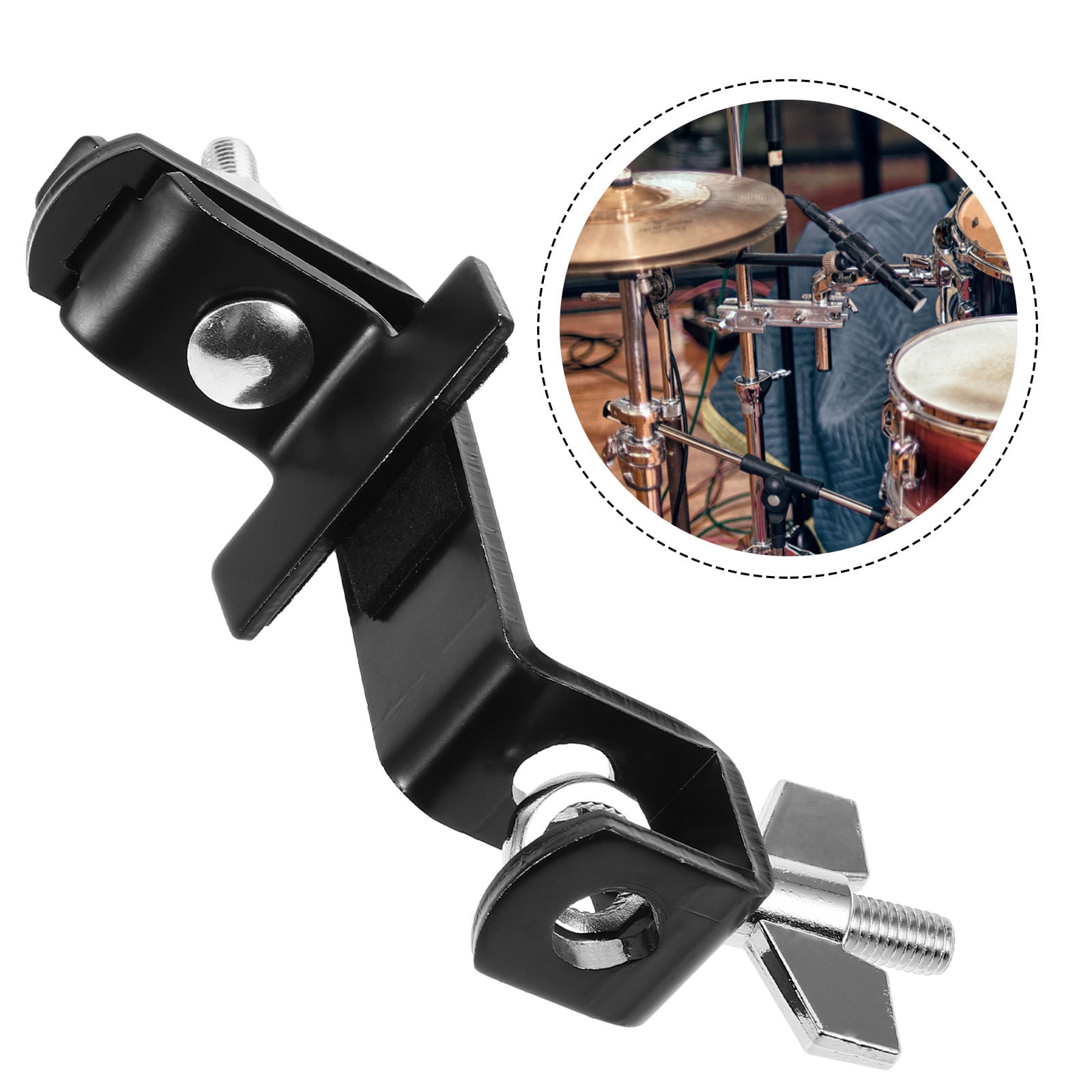 OUNONA Cowbell Metal Bracket Cowbell Clamp Cowbell Holder Cowbell Mount ...