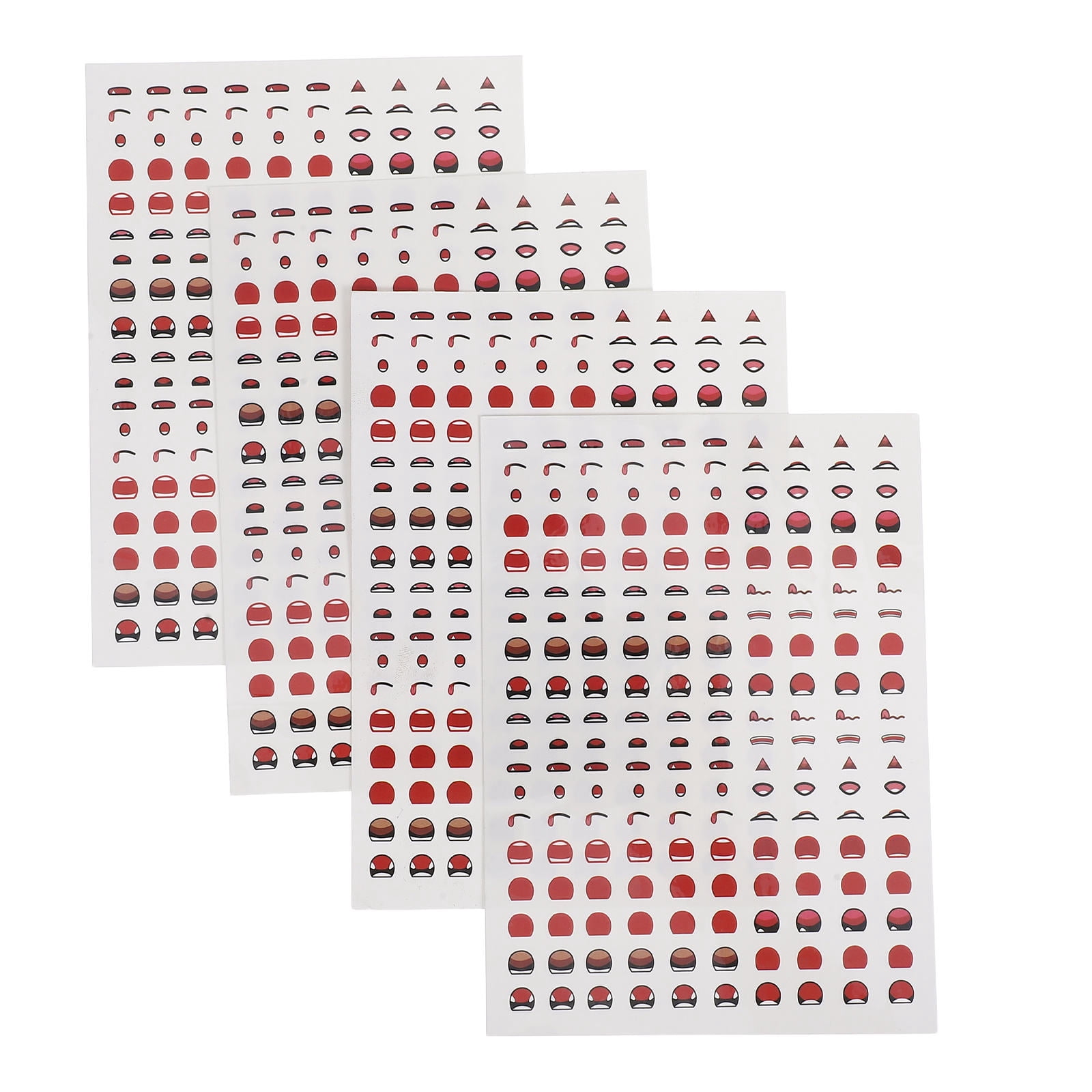 OUNONA Creative Self Adhesive Mouth Decal Stickers for Crafting Dolls ...