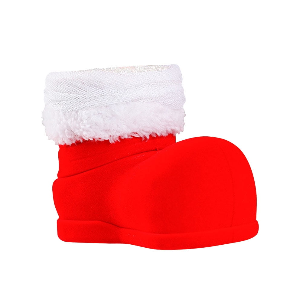 OUNONA Creative Wine Cola Bottle Boots Christmas Santa Claus Storage ...