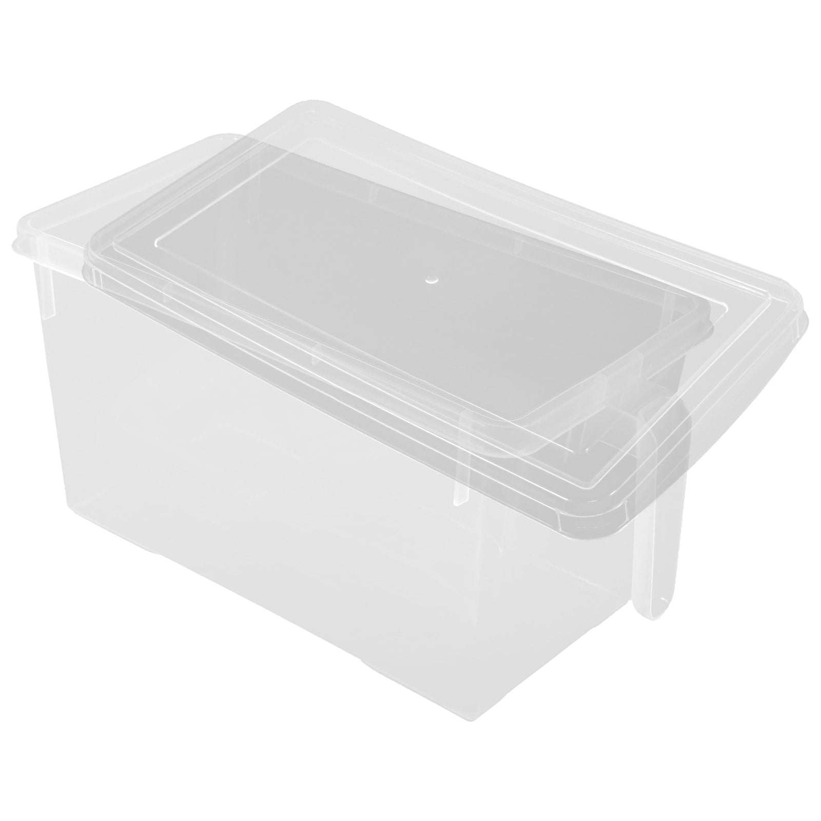 OUNONA Crisper Airtight Container Food Containers with Lids Transparent ...