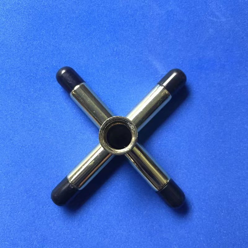 OUNONA Cross-Shaped Metal Billiard Cue Rest Holder with Rubber Base ...