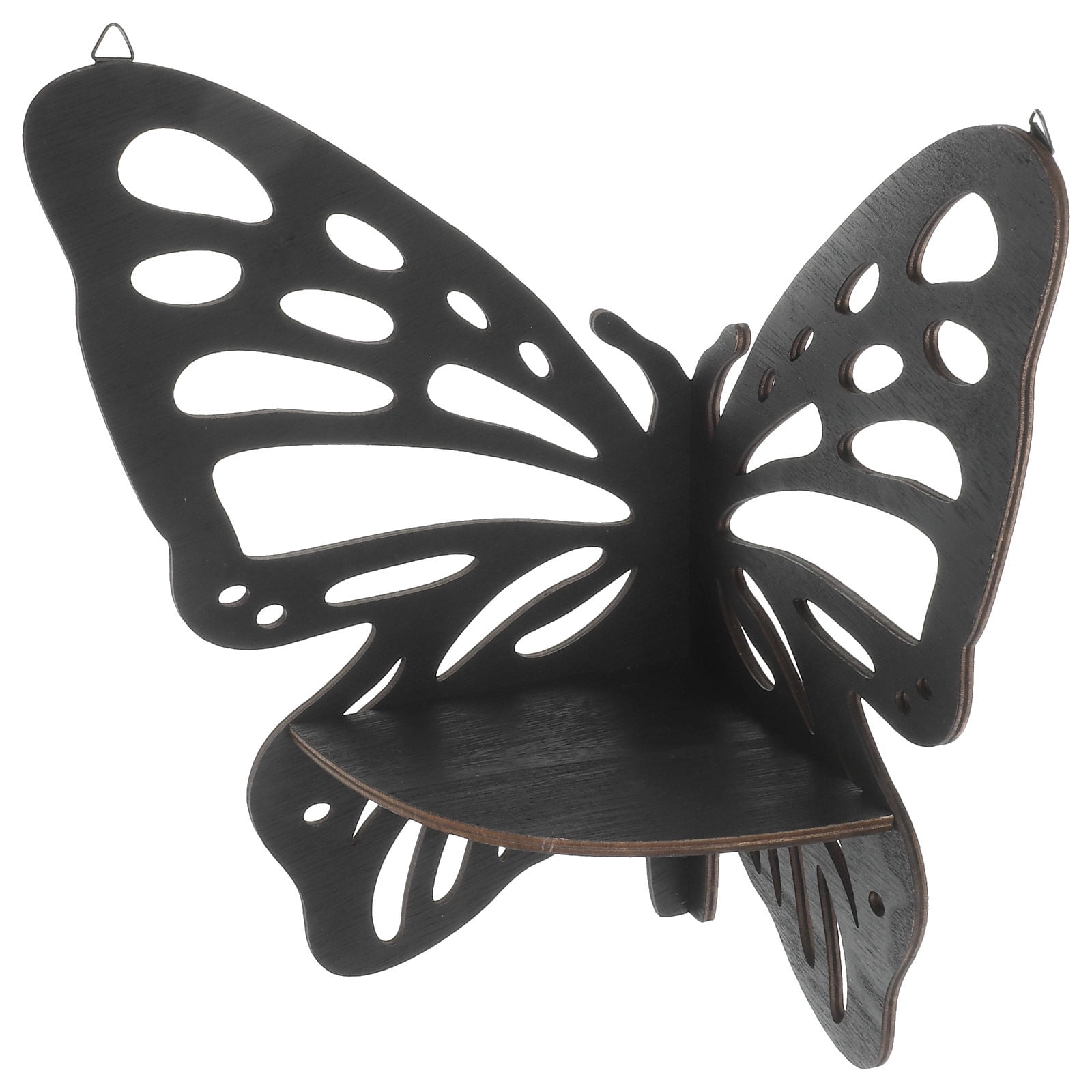 OUNONA Butterfly Corner Shelf for Storage Crafted from Sturdy Wood in ...