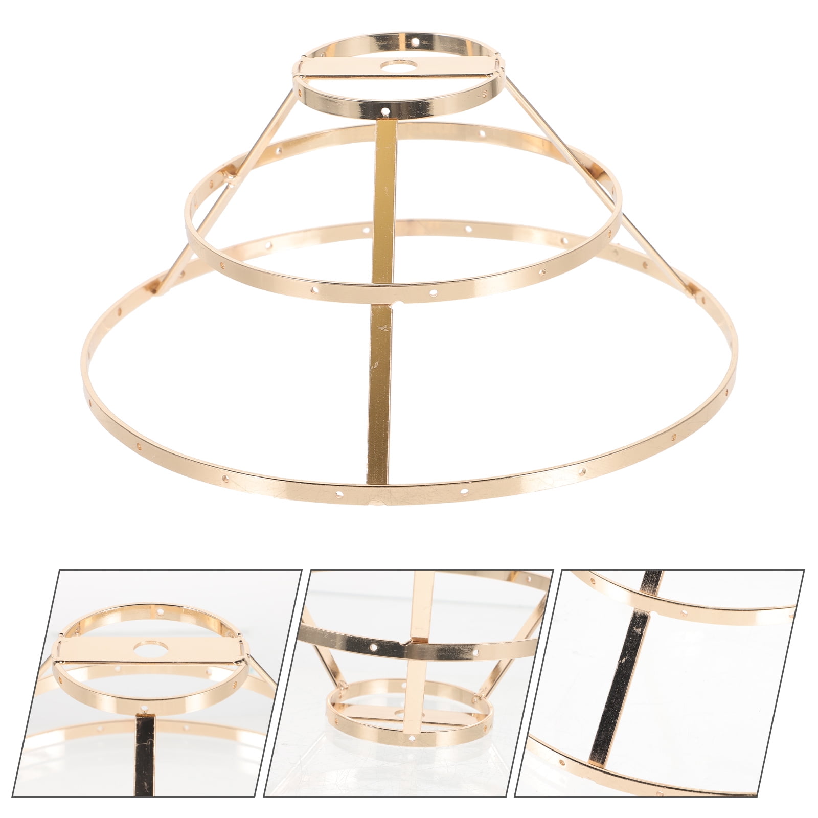 NIYANGLE Lampshade Frame Golden Metal For Diy Lampshade Projects 1Pcs 7 ...