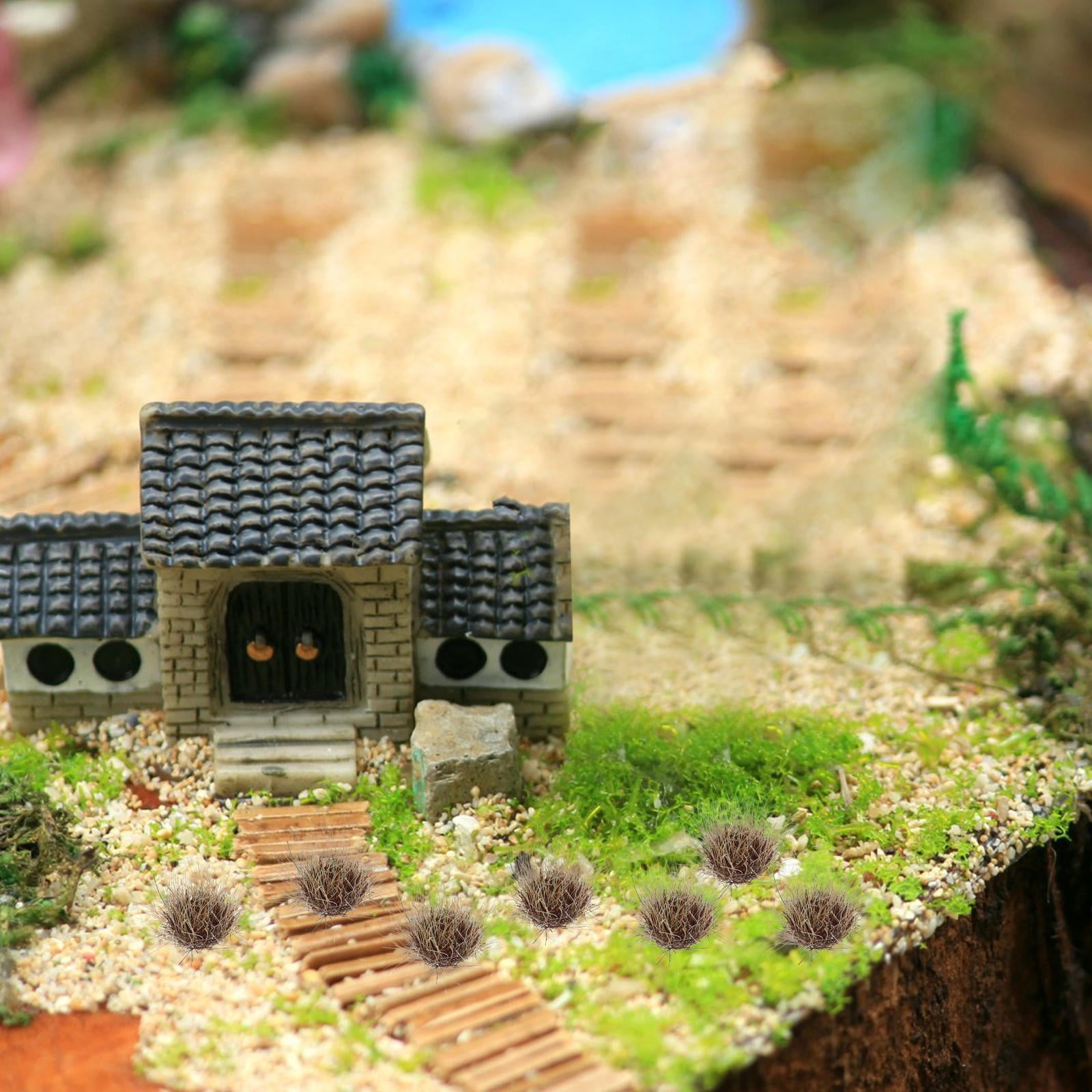 OUNONA DIY Miniature Grass Cluster for Model Trains Static Grass for ...