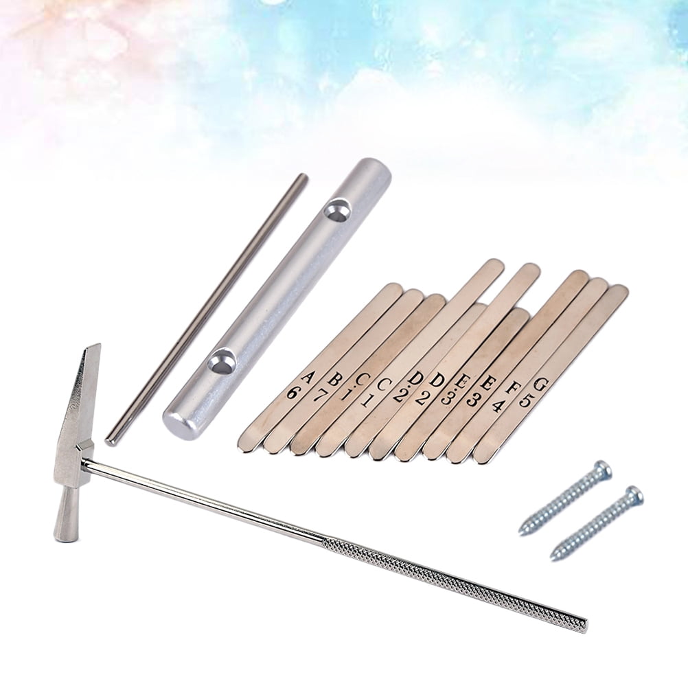 OUNONA DIY Musical Steel Keys 10 Keys for 10 Note Kalimba Thumb Piano ...