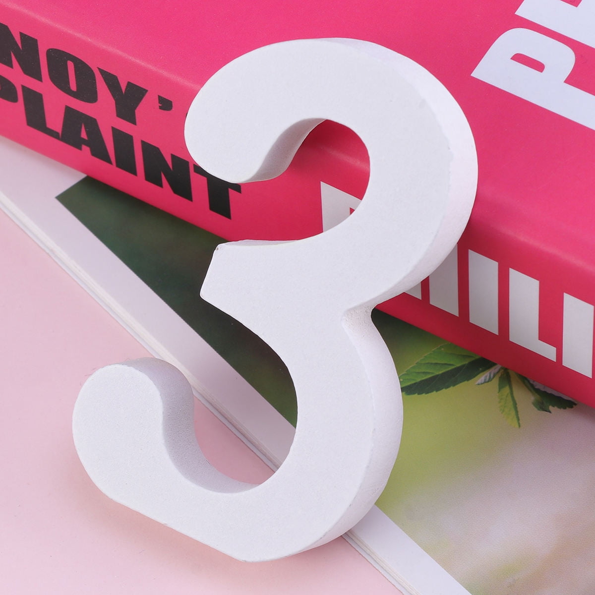 OUNONA DIY Wooden Wedding Table Number Card White Cut for Special ...