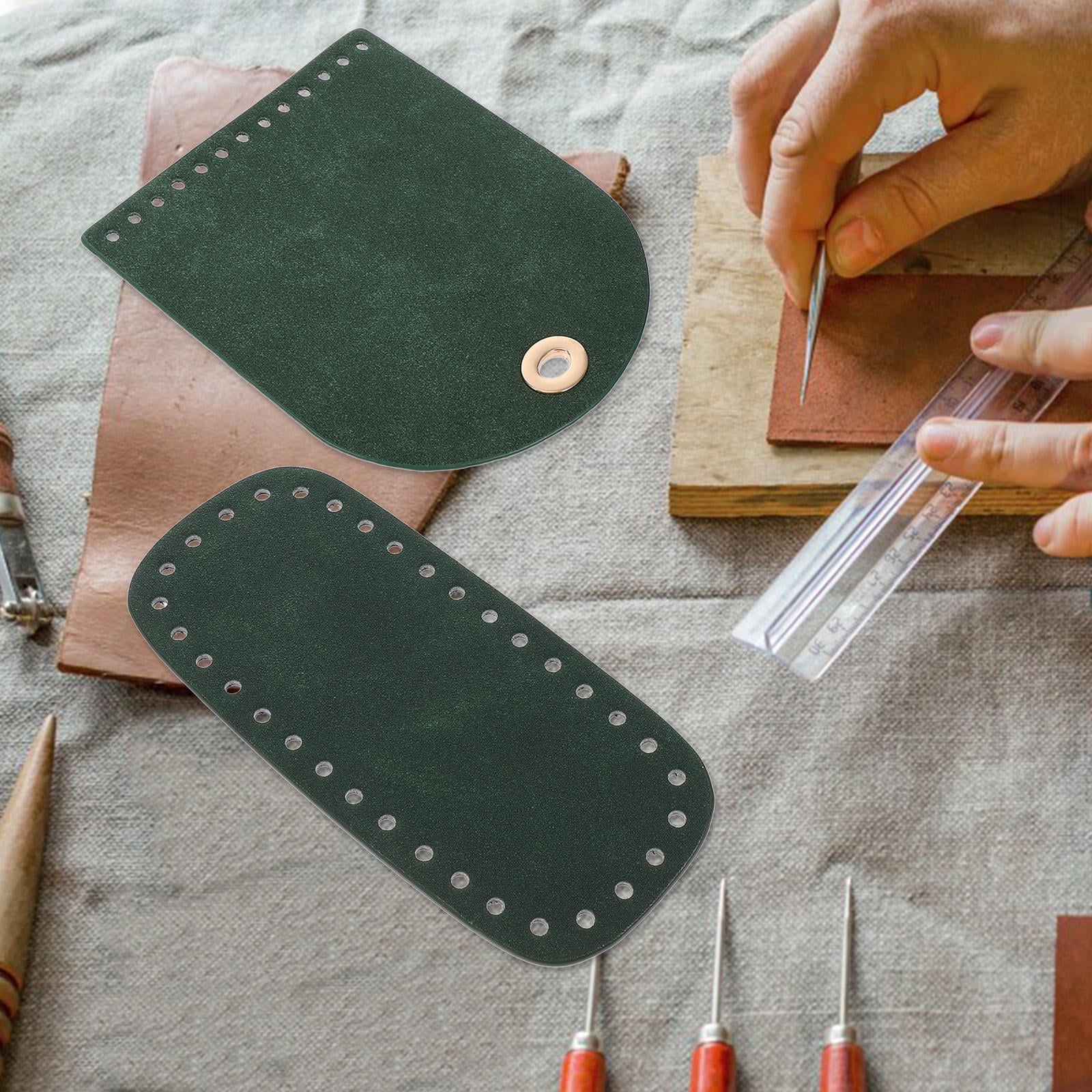 OUNONA DIY shoulders Bag Making Kit PU Crossbody Bag Sewing Pattern ...