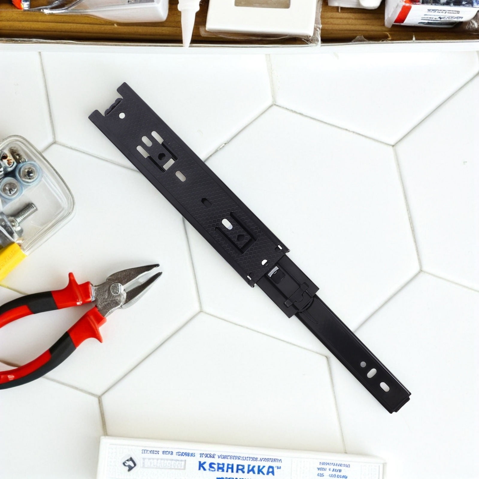 OUNONA Damping Slide Rail Silent Drawer Glide Wardrobe Rail Metal Slide ...