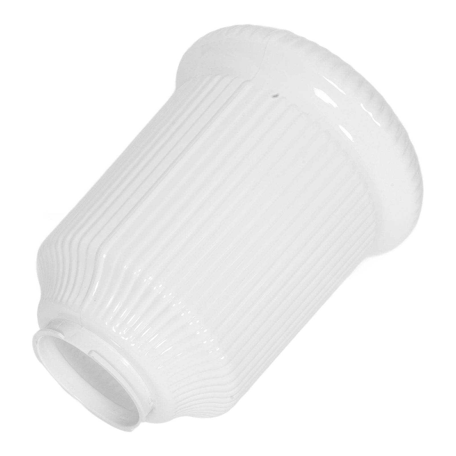 OUNONA Decorative White Acrylic Lamp Post Shade Threaded Neck White ...