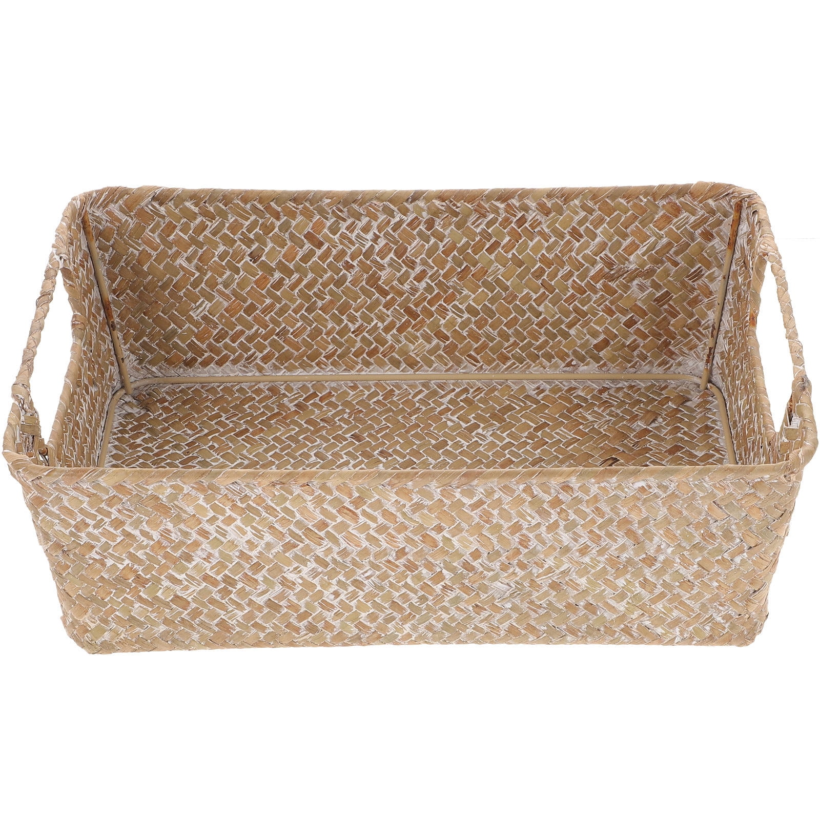 OUNONA 1Pcs Rectangular Wicker Storage Basket for Household Items ...