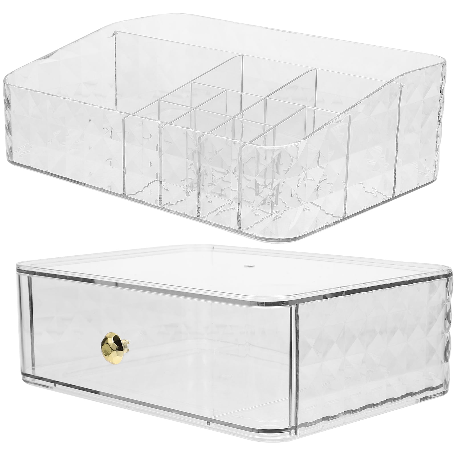 OUNONA Desktop Organizer Drawers Cosmetic Storage Organizers Makeup ...