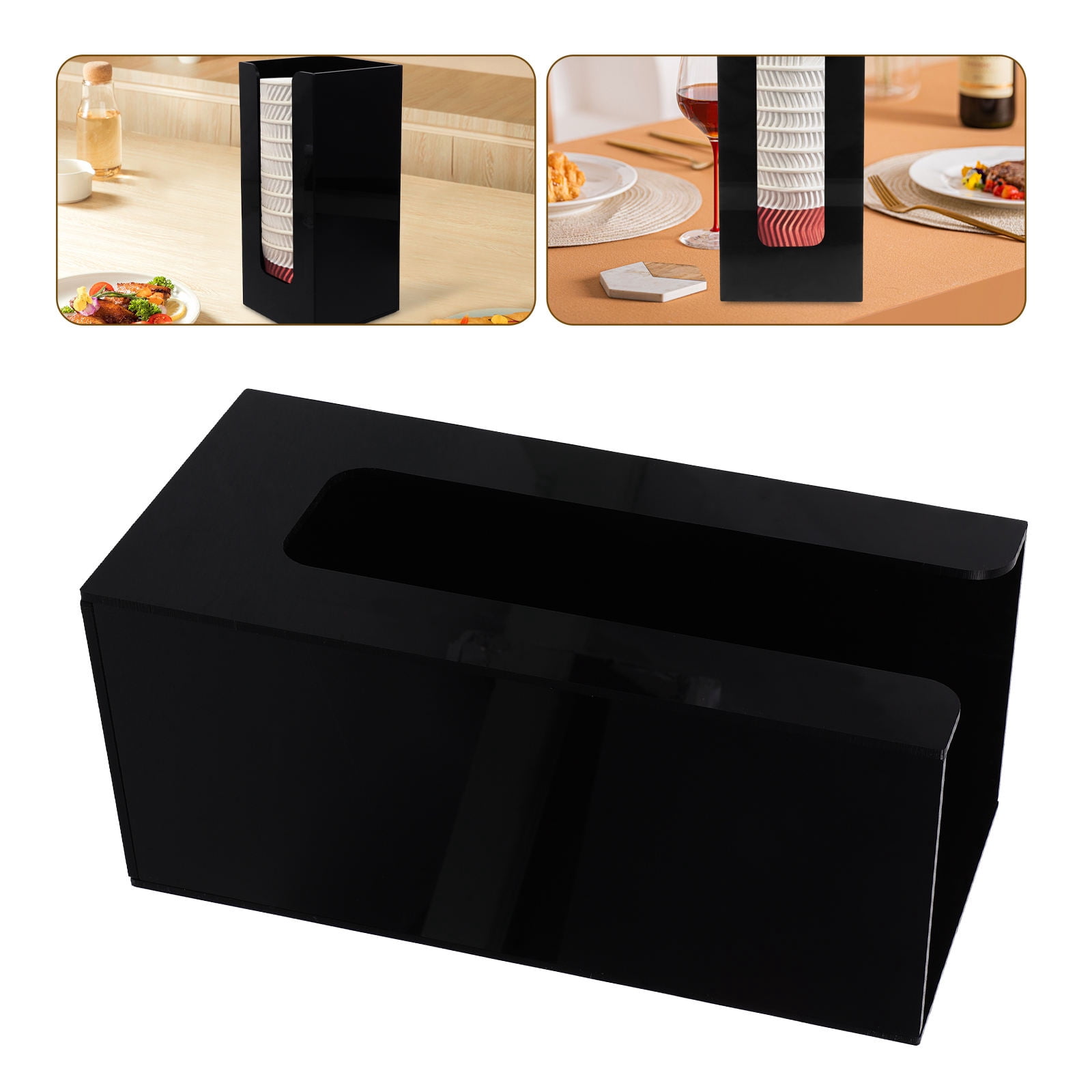 OUNONA Desktop Paper Cup Holder with Disposable Cup and Lid Organizer 1 ...