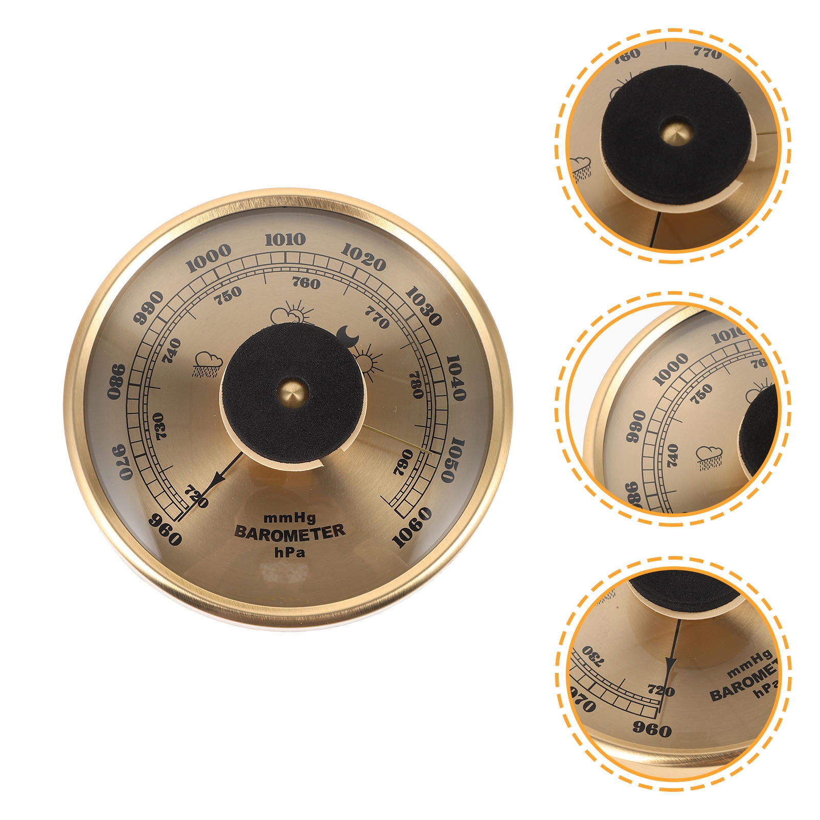OUNONA Dial Type Barometer Home Use Adjustable Insert Barometer ...
