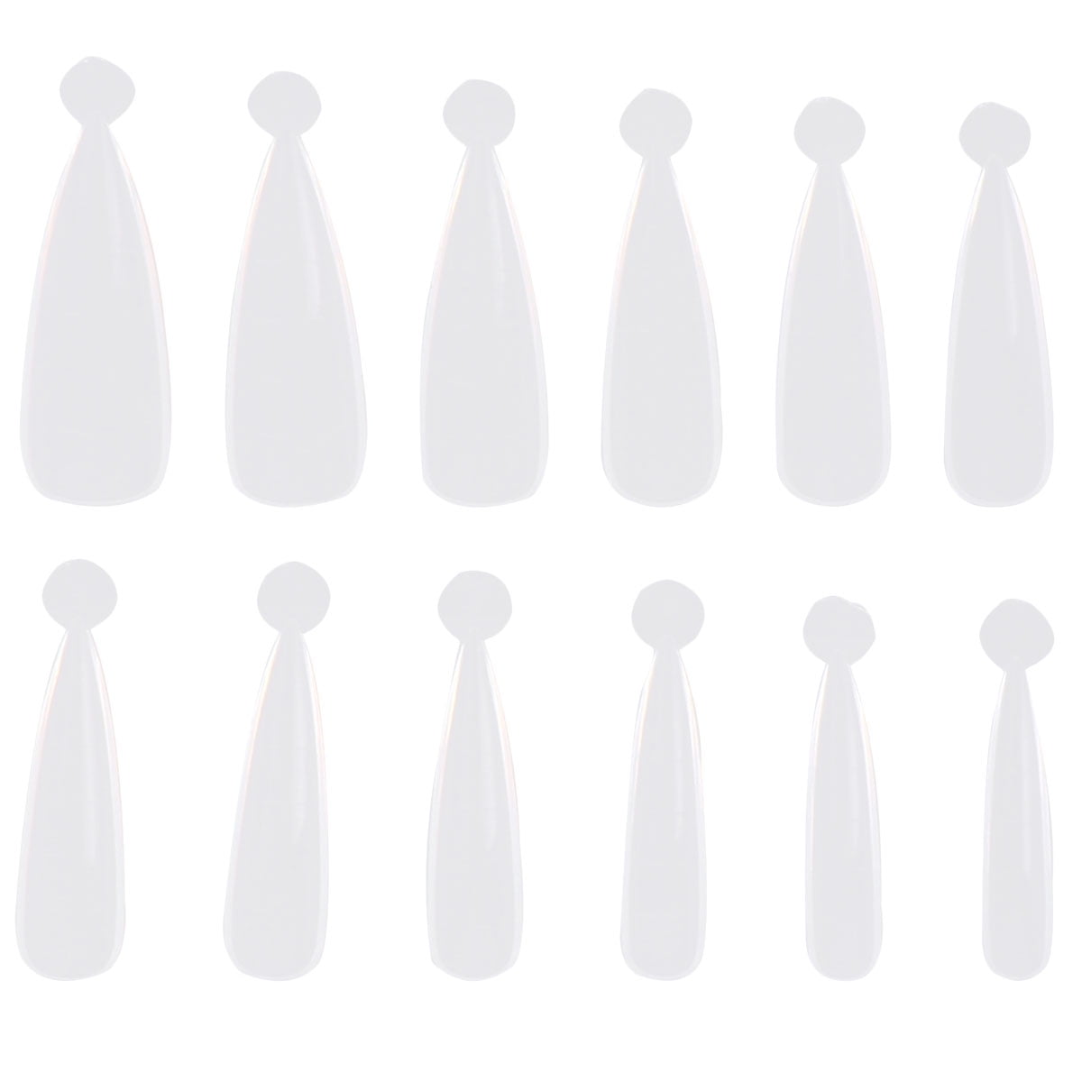 OUNONA Diamond Shape Fake Nail Plate Creative Nail Art Mold Reusable ...