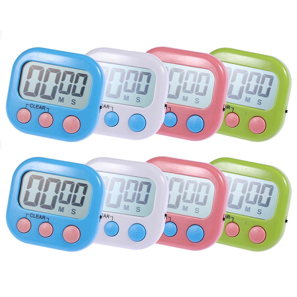 OUNONA Digital Countdown Timer with Loud Alarm, Magnetic Back, Battery ...