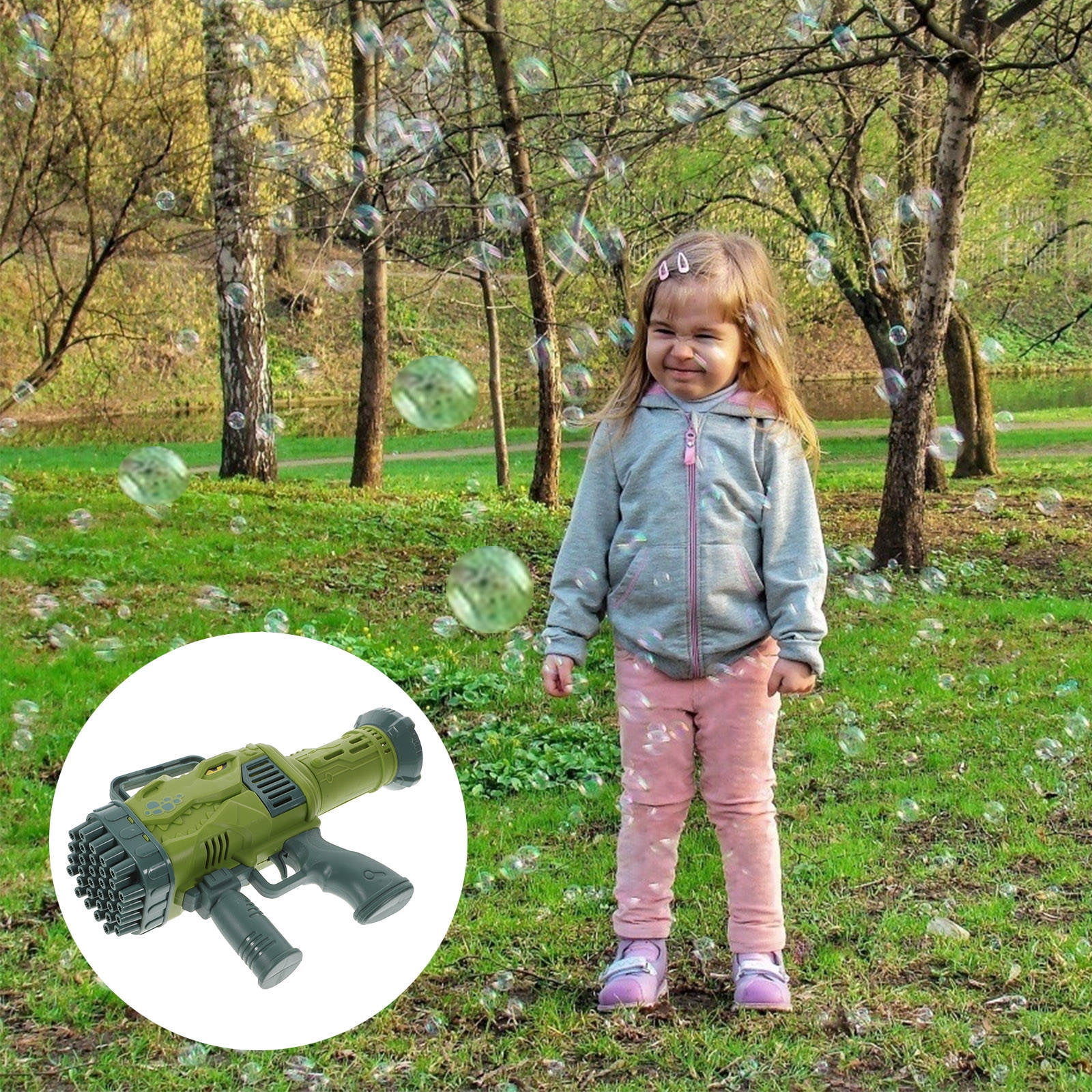 OUNONA Dinosaur Shape Kids Bubble Machine for Parties Green ABS Easy to ...