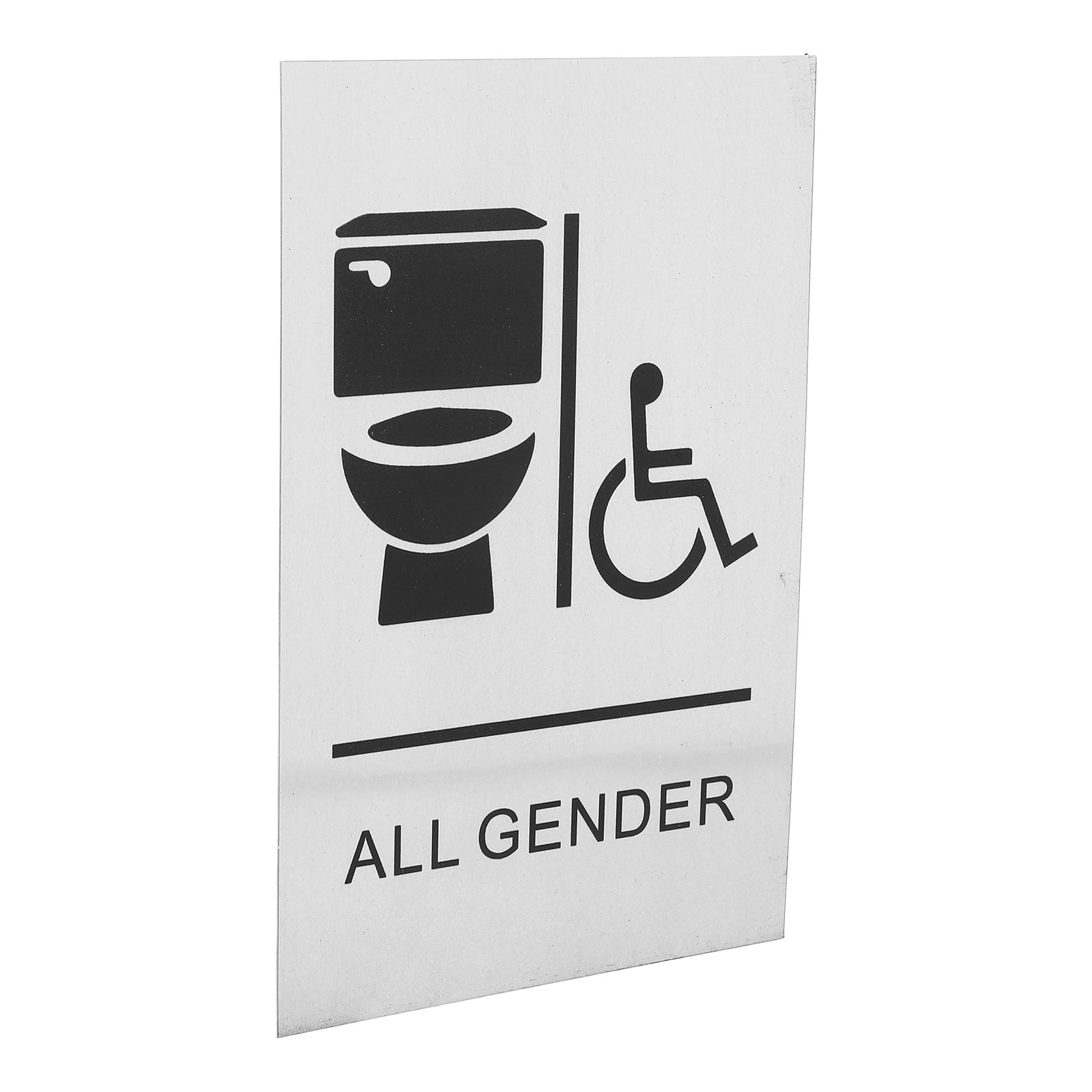 OUNONA Disabled Wheelchair Toilet Door Sign Unisex Restroom Sign ...