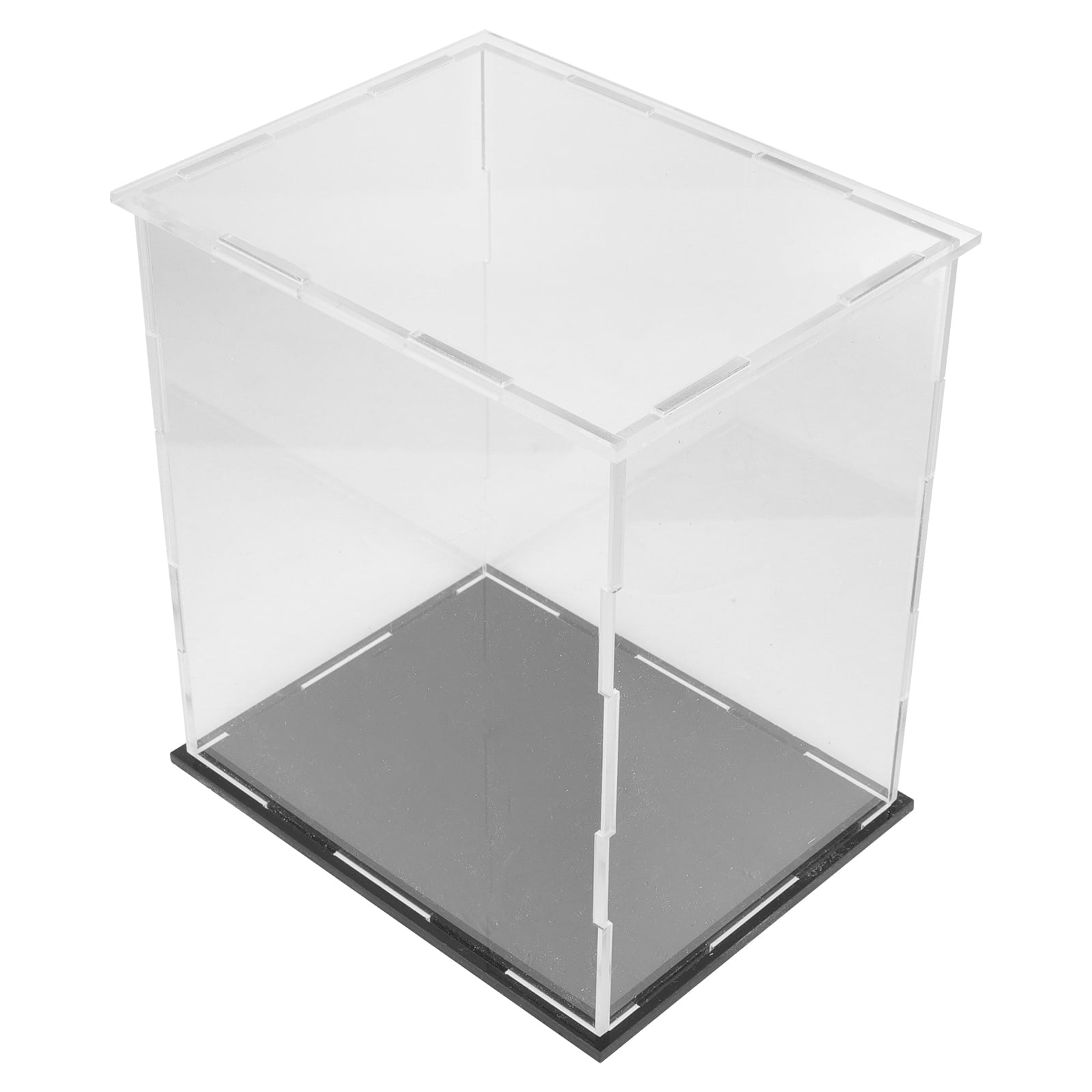 OUNONA Display Case Storage Bins with Lids Show Dust Box Removable Toy ...