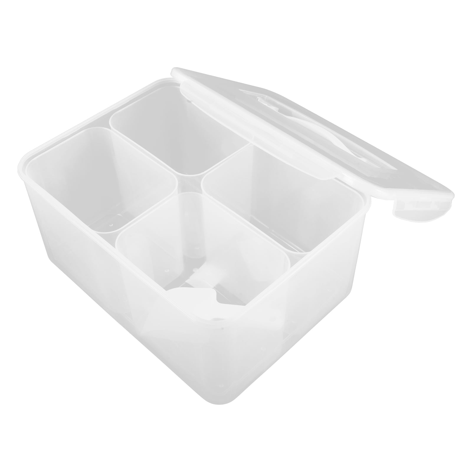OUNONA Divided Serving Tray 4 Removable Compartments Food Storage ...