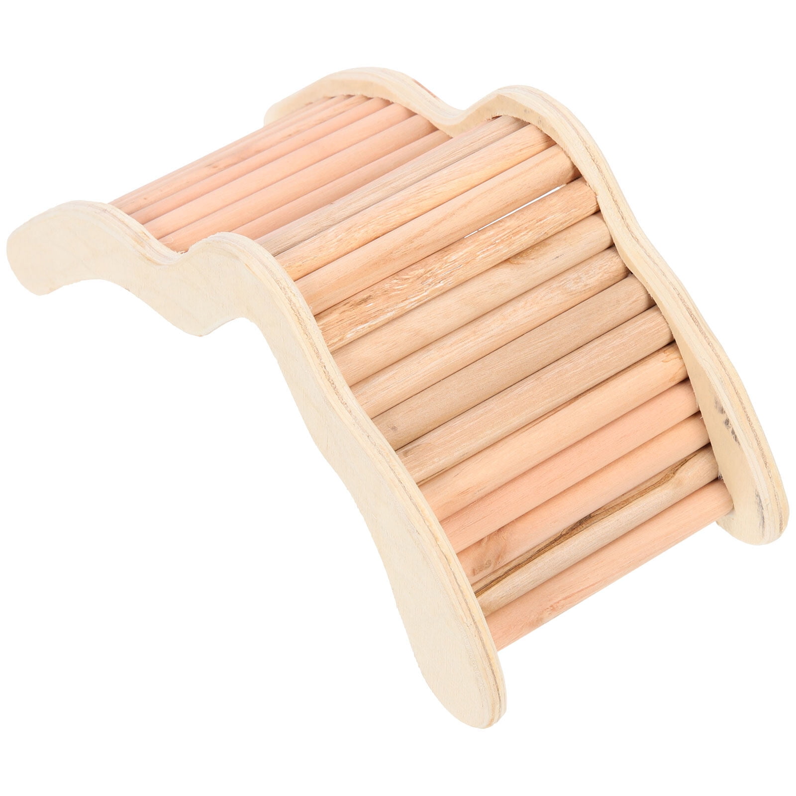 OUNONA Dog Ramps Rat Wheel for Cage Wooden Hamster Bridge Mouse Toy ...