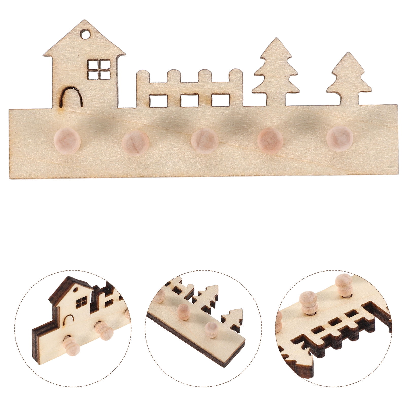 OUNONA Doll Hanger 1:12 Scale DIY Mini Set Miniature Dollhouse ...