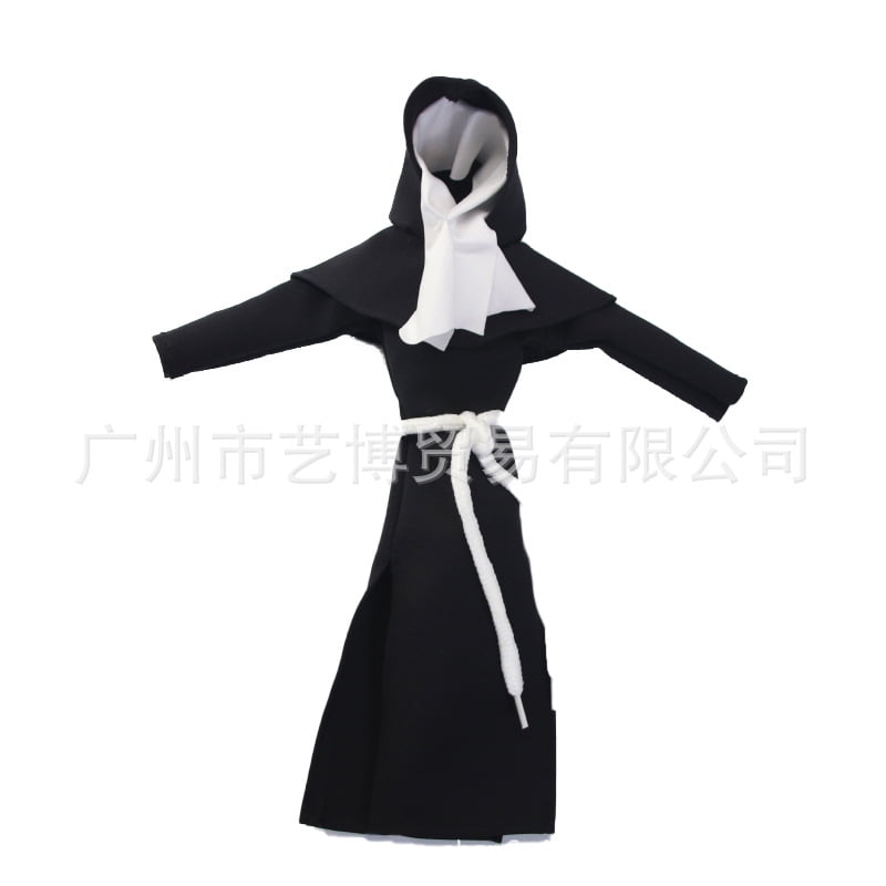OUNONA Doll Nun Costume Nun Cosplay Dress Halloween Horror Movies ...