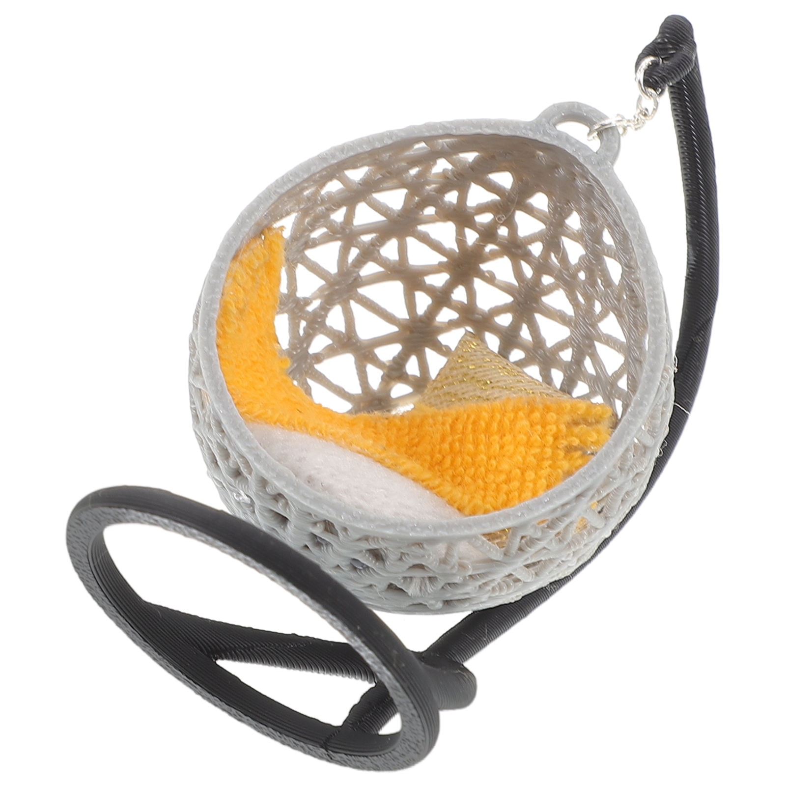 Tineasur Durable Miniature Swing Chair for Dollhouse Decoration ...