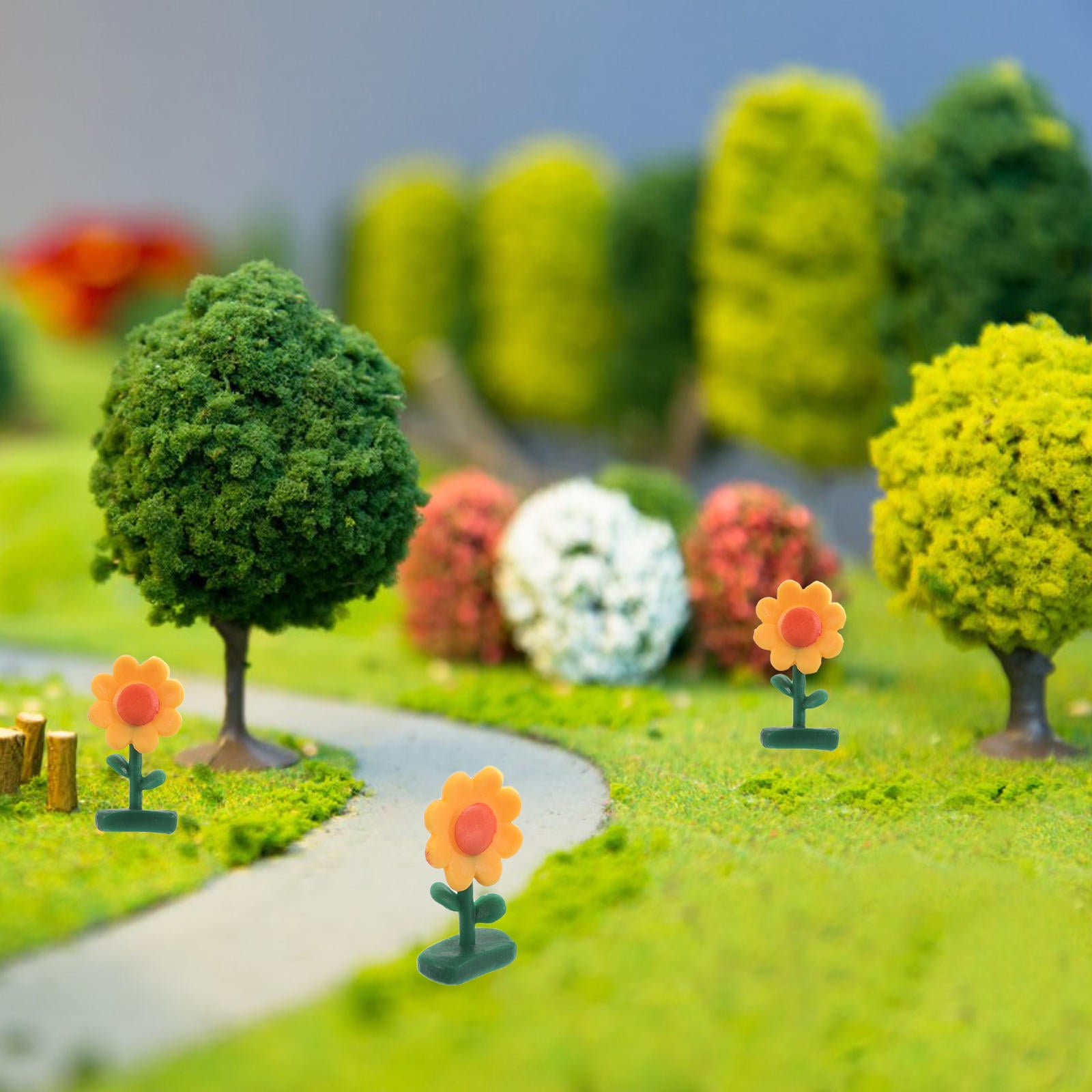 OUNONA Dollhouse Plant Model Miniature Artificial Flowers Dollhouse ...