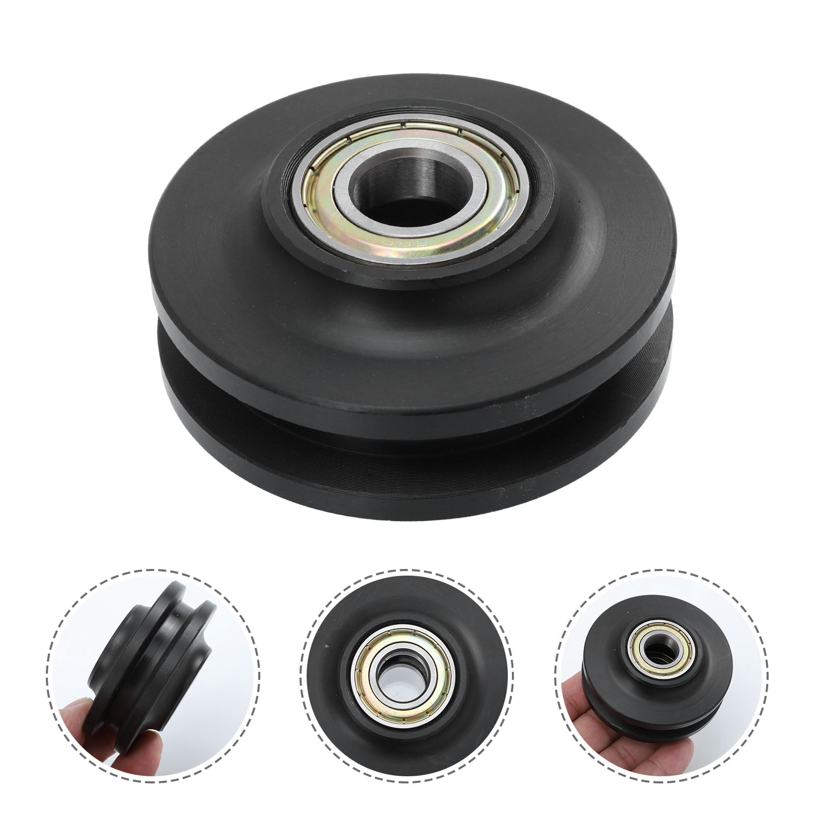 Homoyoyo Black Nylon Steel Door Wheel with Easy Installation for Home ...