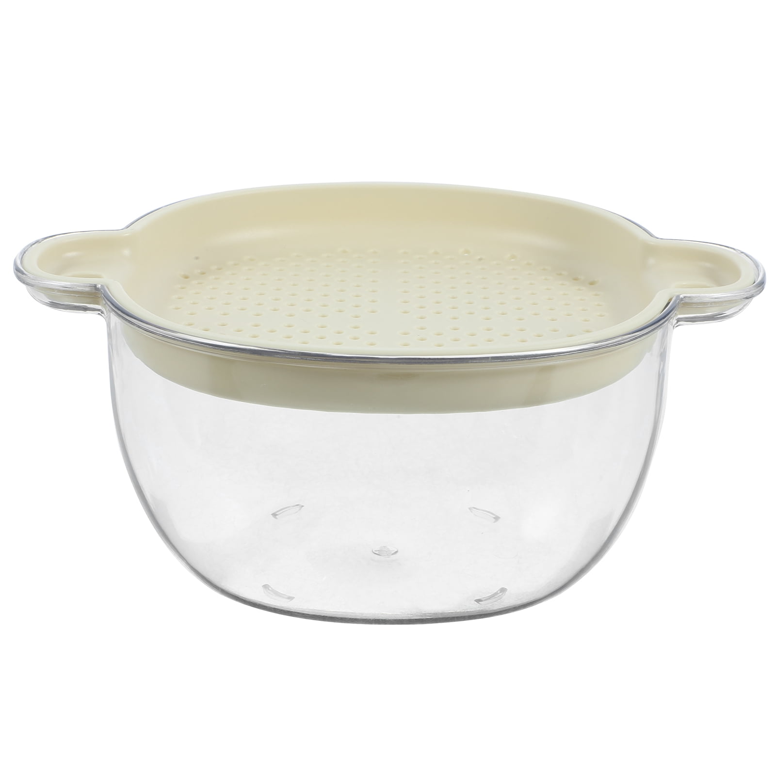 OUNONA Double Layer Fruit Vegetable Washing Basin Reusable Strainer ...