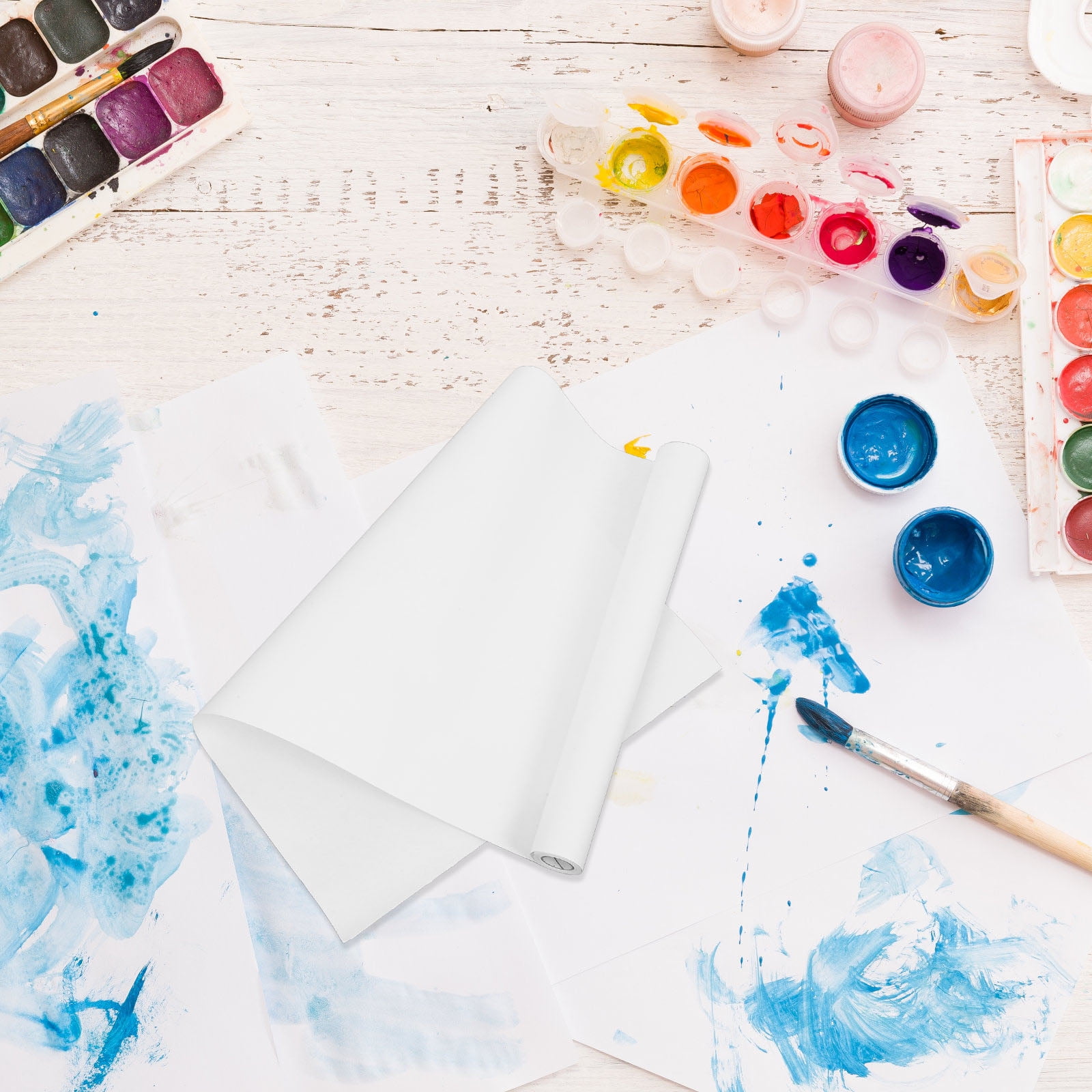 OUNONA Drawing Sketching Paper Painting Blank Graffiti Paper Roll Easel ...