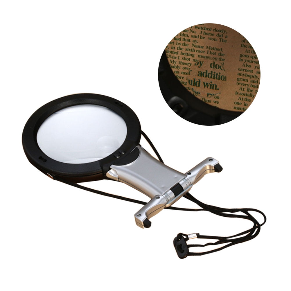 OUNONA Dual-purpose Desktop Reading Hanging Magnifier Jewelry LED ...