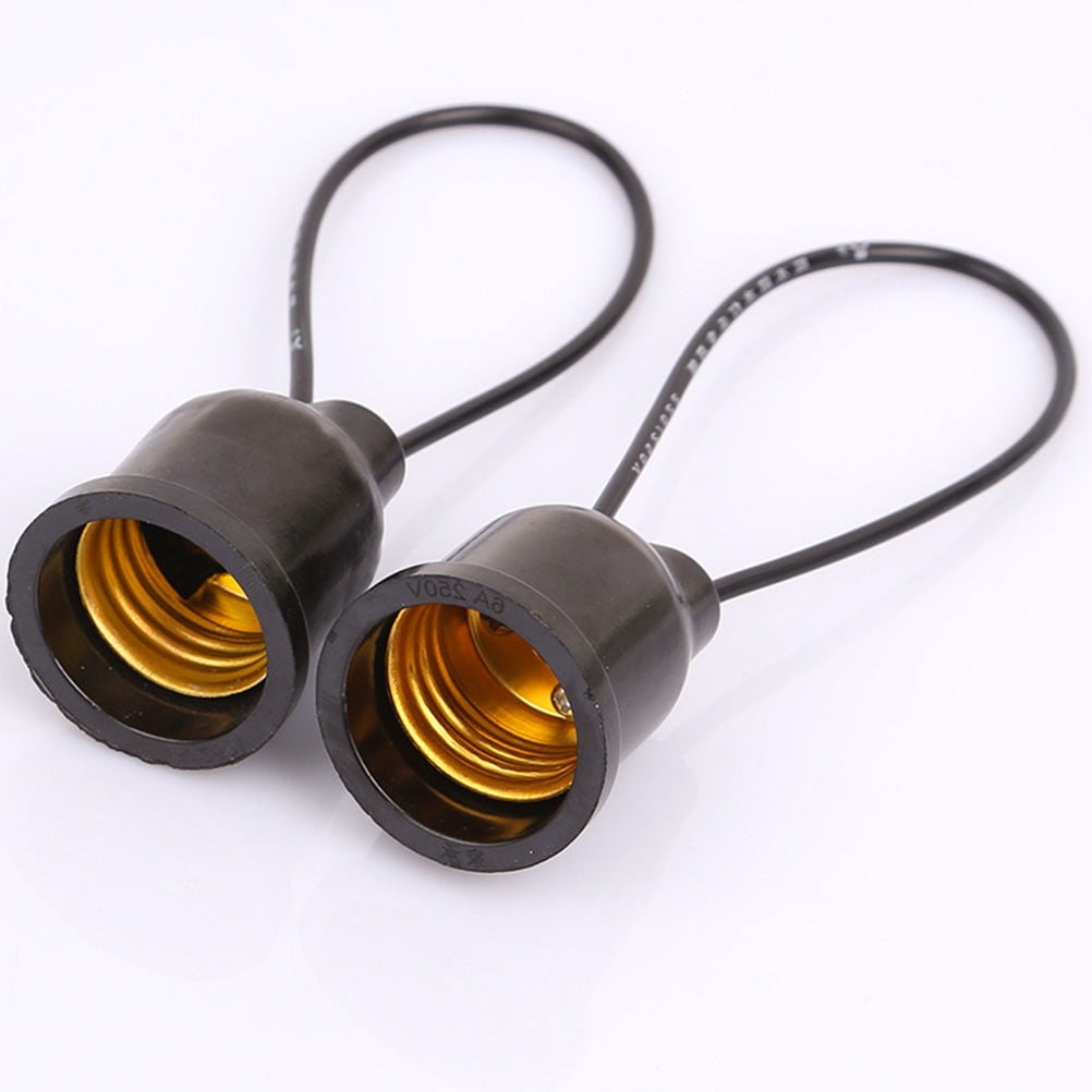 OUNONA Durable Black E27 Lamp Holder Bakelite Bulb Socket for Home Use ...