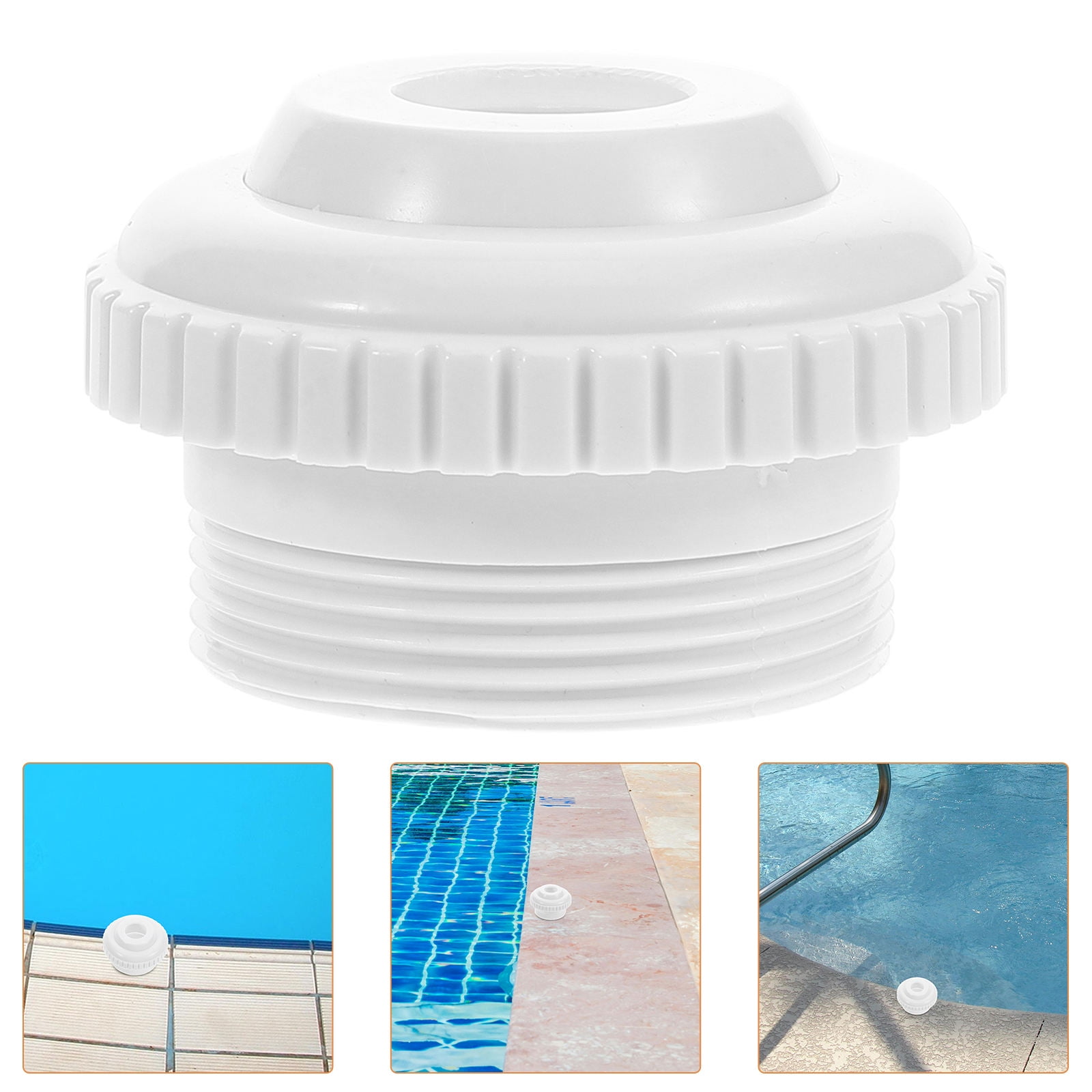 OUNONA Durable Plastic Pool Return Jet Nozzle for Swimming Pools White ...