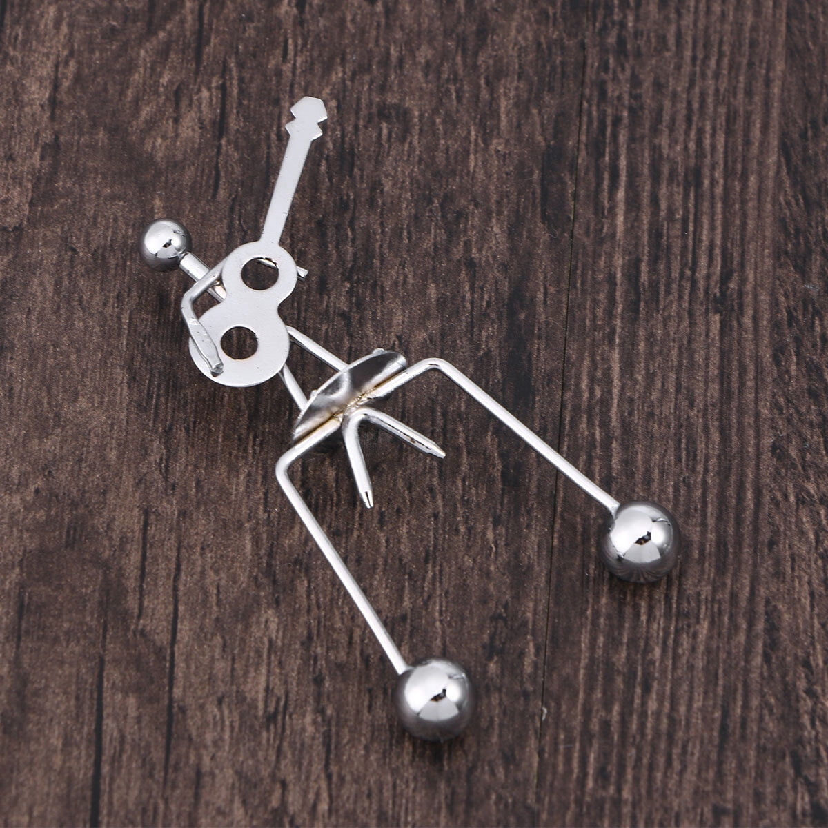 OUNONA Dynamic Balancing Toy Metal Iron Figurine with Silver Balance ...