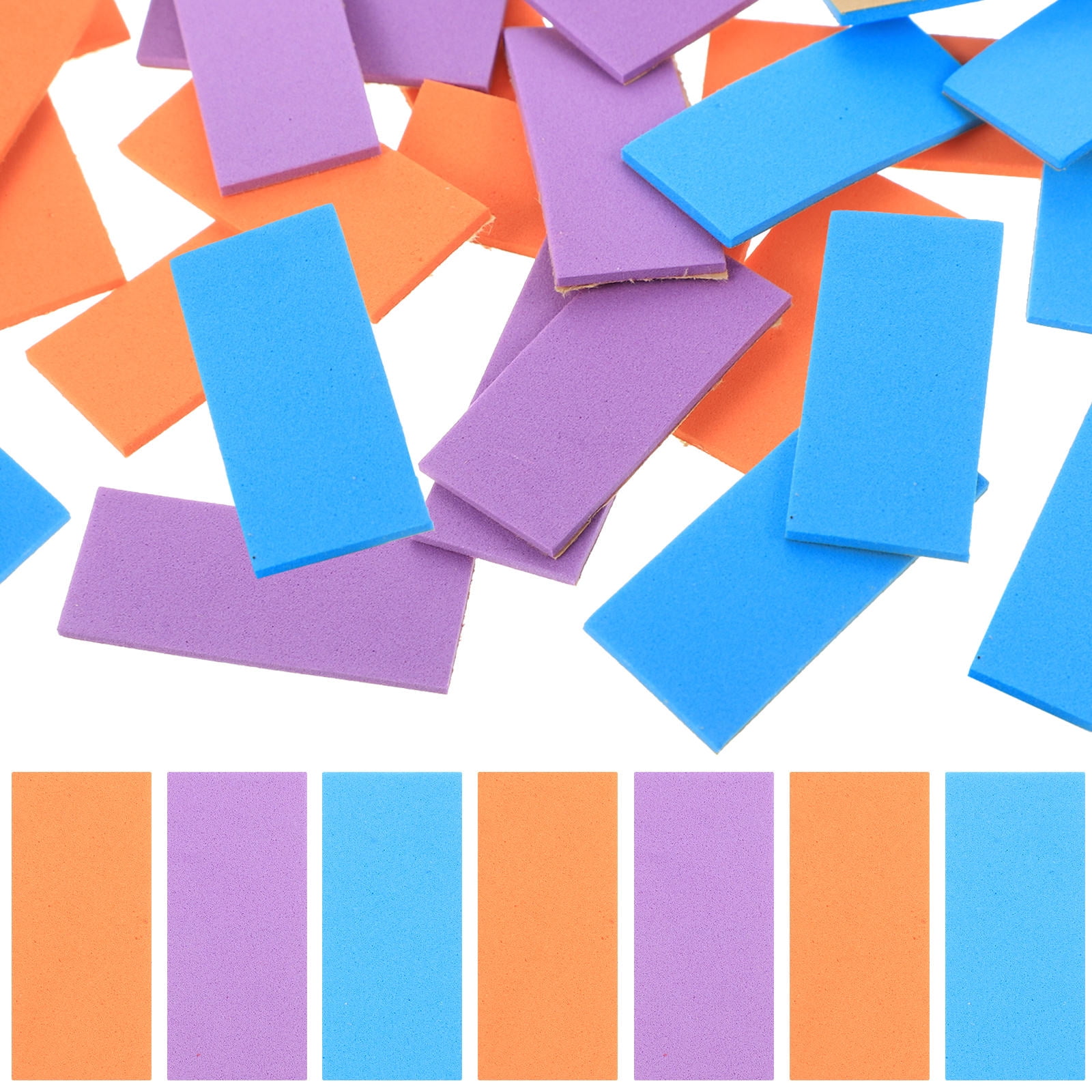 OUNONA EVA Stickers Assorted Color Square DIY Self-Adhesive Cuttable ...