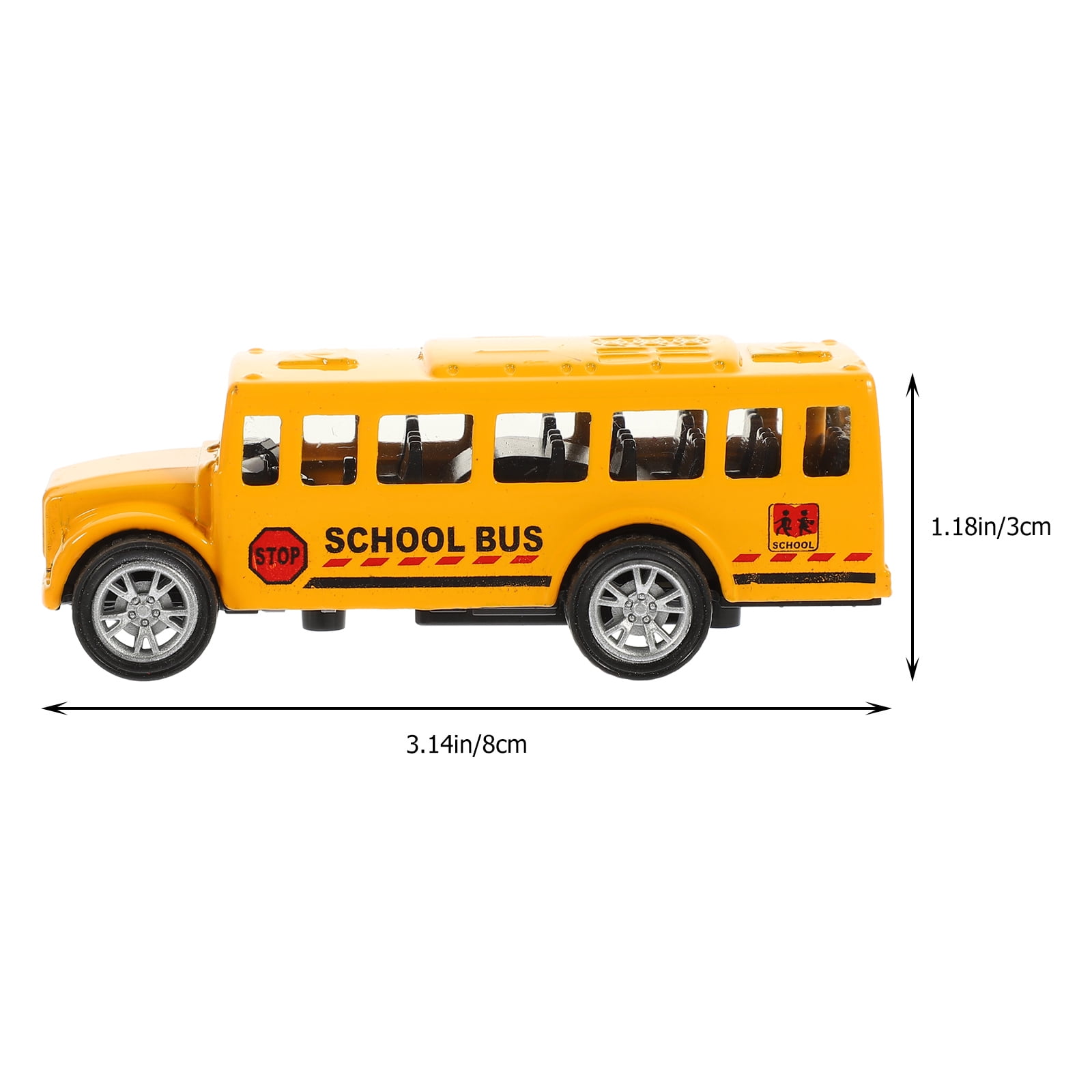 OUNONA Educational Simulated Bus Inertia Movable Model Child Orange ...