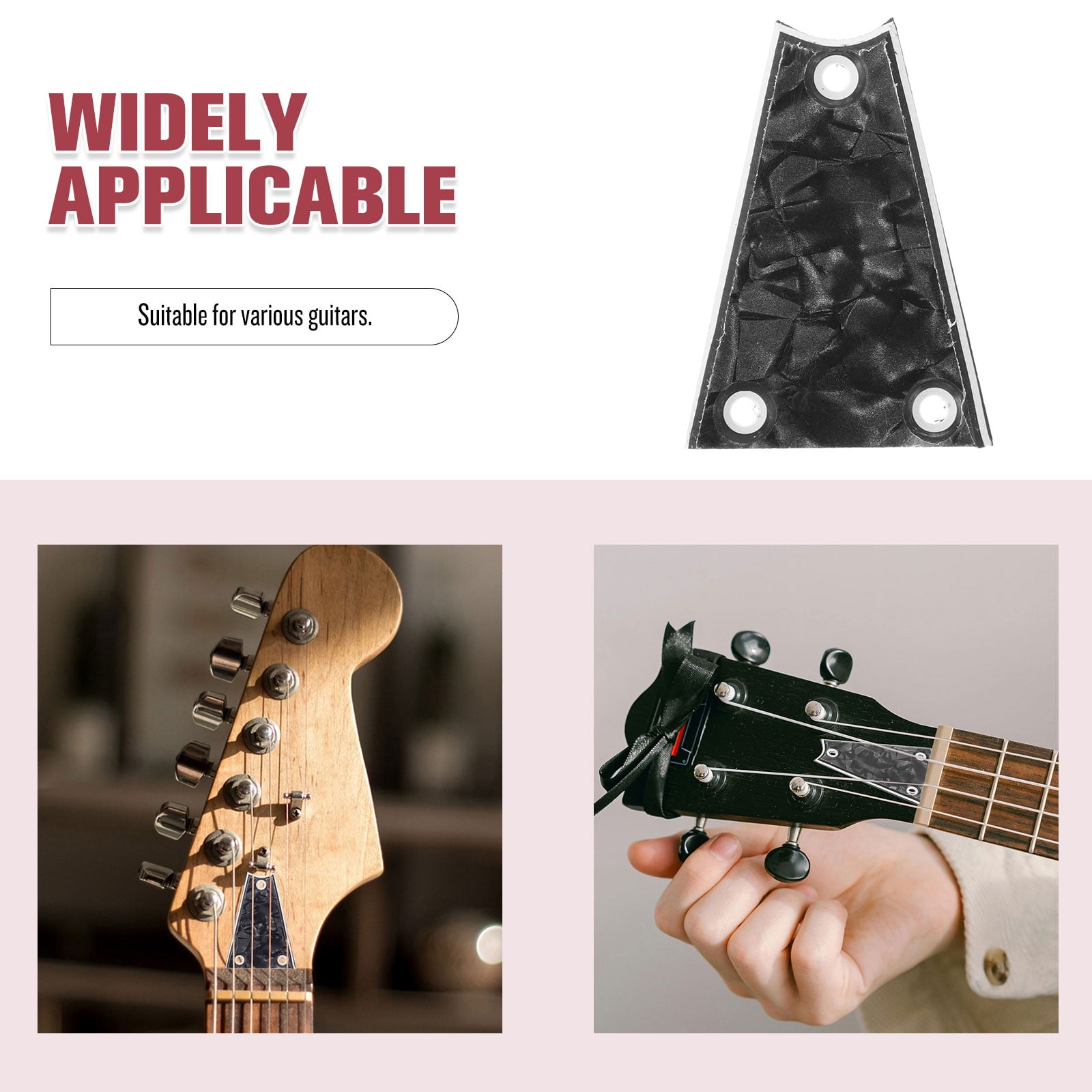OUNONA Electric Guitar Truss Rod Cover with 3 Ply Triangle Rod Cover ...