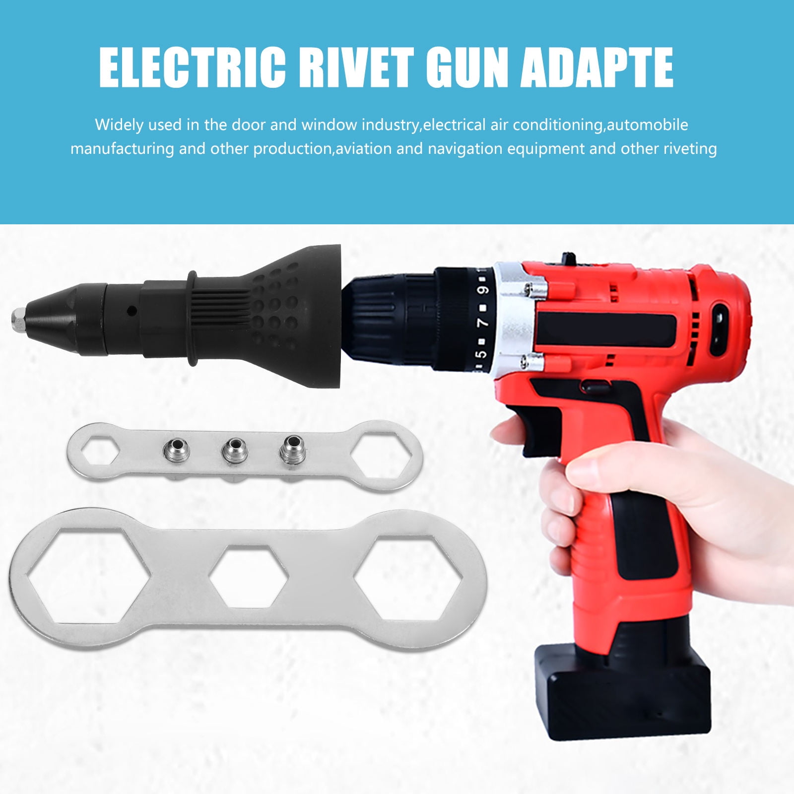 OUNONA Electric Rivet Adapter for Power Tool Made of Durable Plastic ...