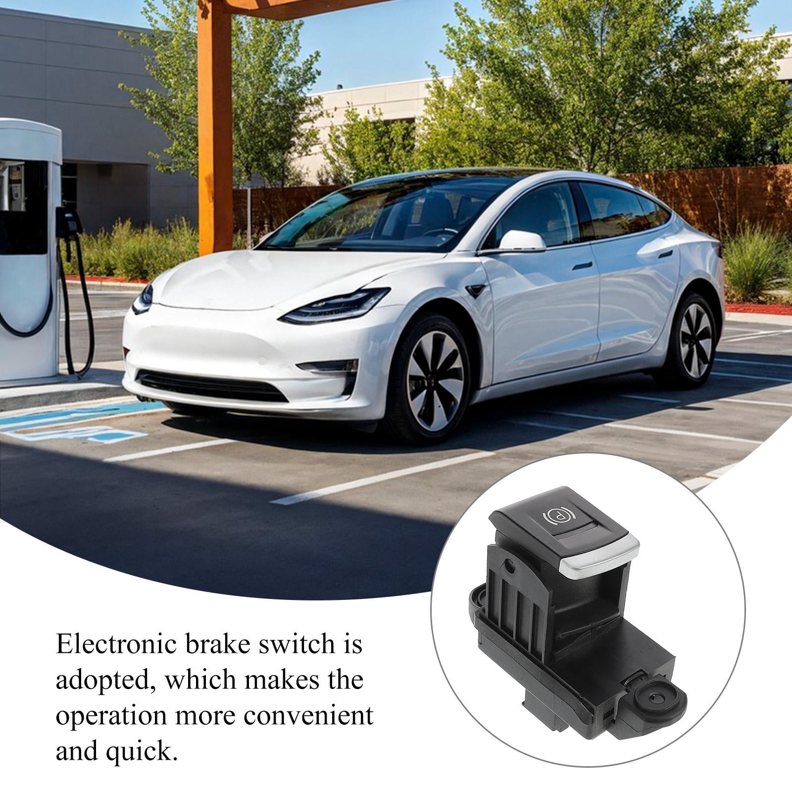 OUNONA Electronic Brake Switch Emergency Brake Button Switch Part Small ...